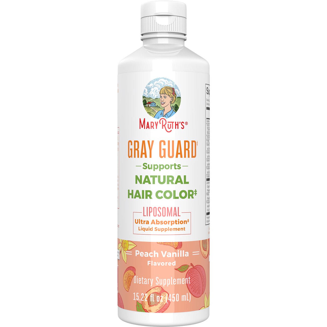 Mary Ruth's Gray Guard Natural Hair Color Liposomal Liquid Supplement ...