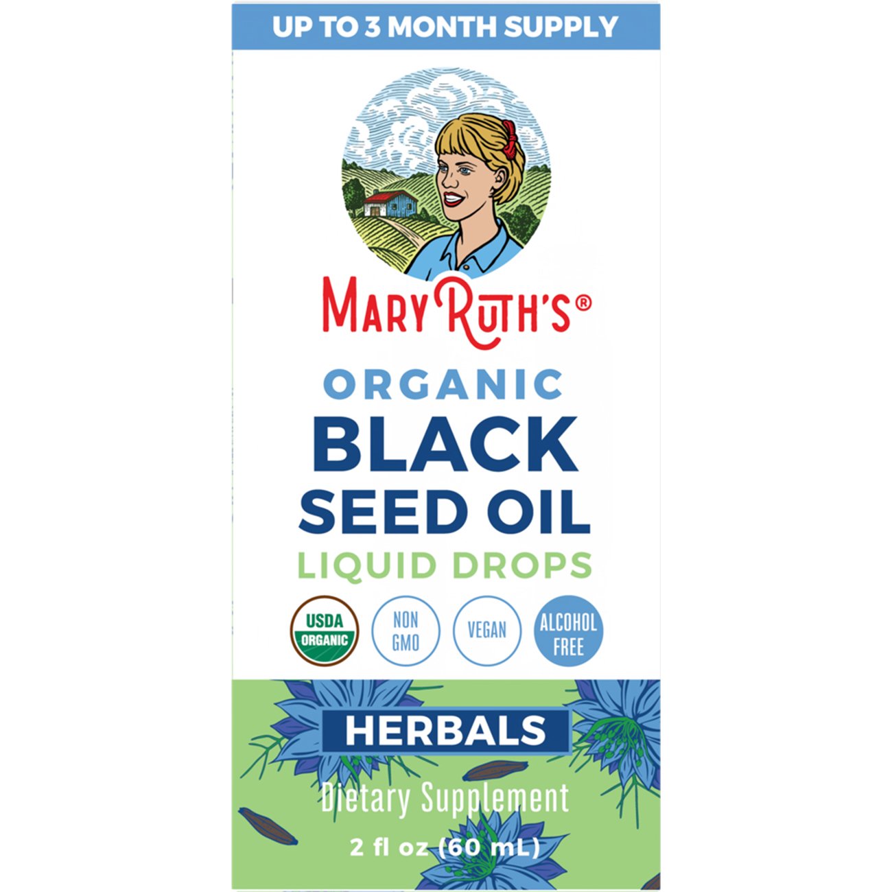 Mary Ruth's Organic Black Seed Oil Liquid Drops, 2 oz | Central Market ...