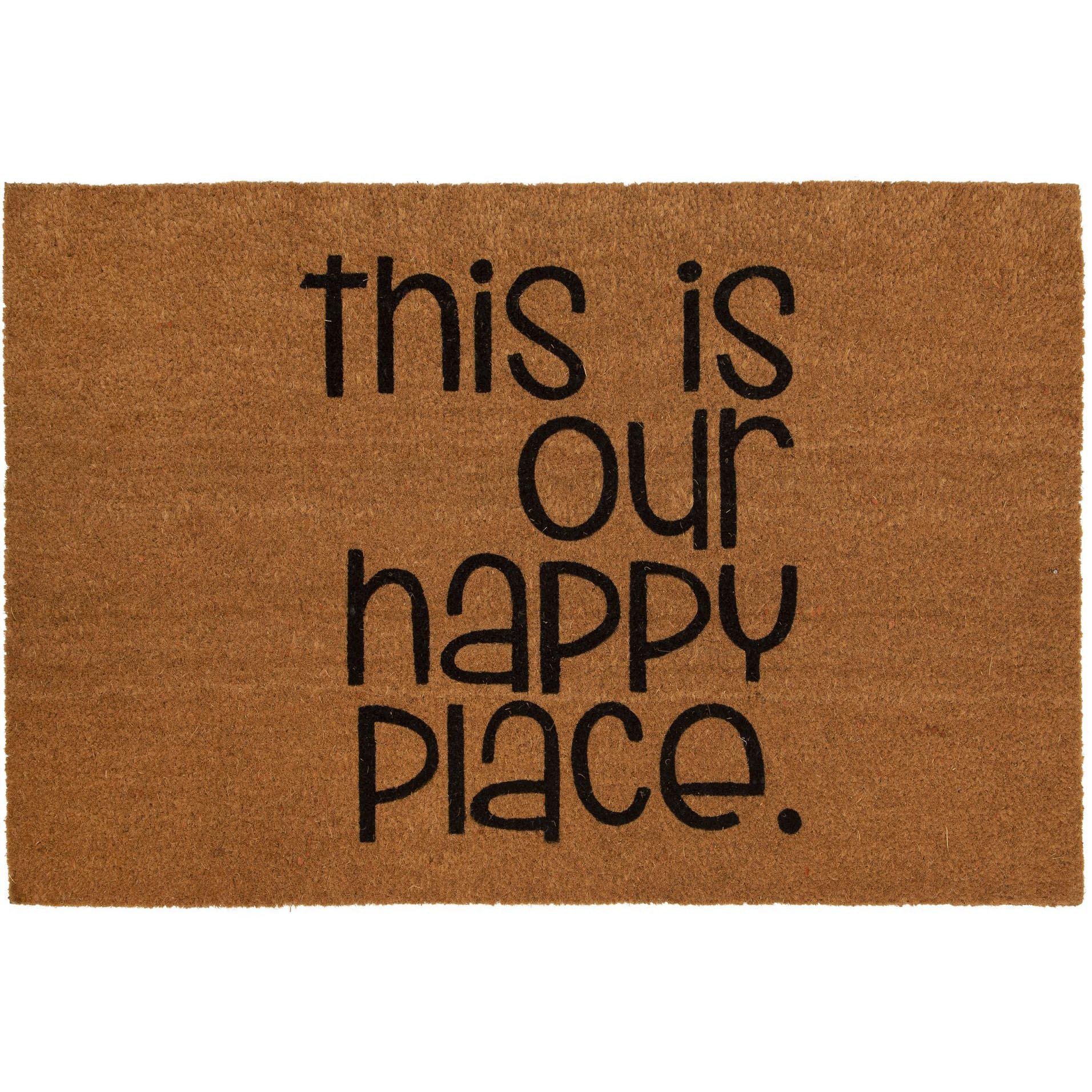 Stitch & Weft This Is Our Happy Place Coir Doormat - Shop Seasonal ...