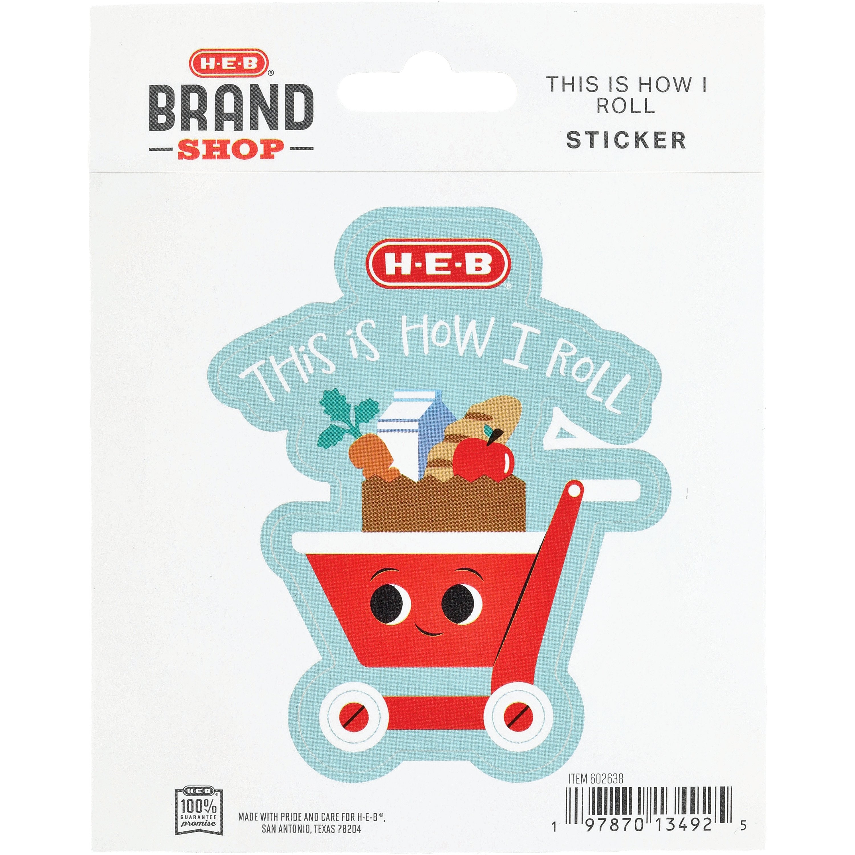 H-E-B Brand Shop Basket Sticker - Shop Seasonal decor at H-E-B