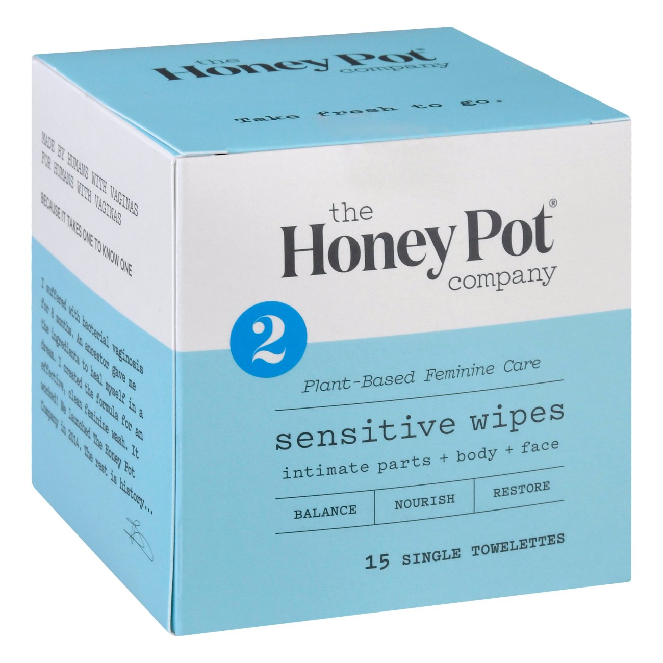 The Honey Pot Travel Size Sensitive Feminine Wipes - Shop Wipes ...