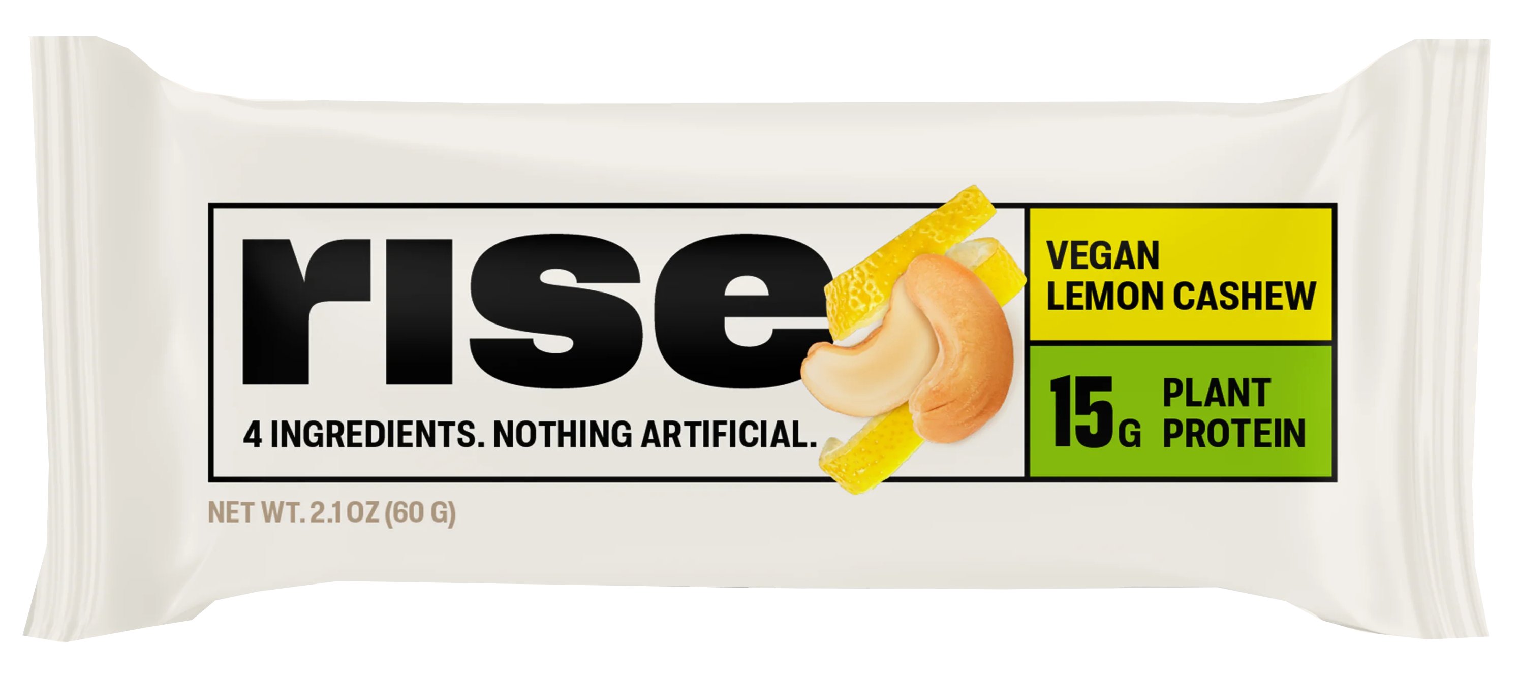 Rise Vegan Lemon Cashew 15g Protein Bar, 2.1 oz | Central Market ...