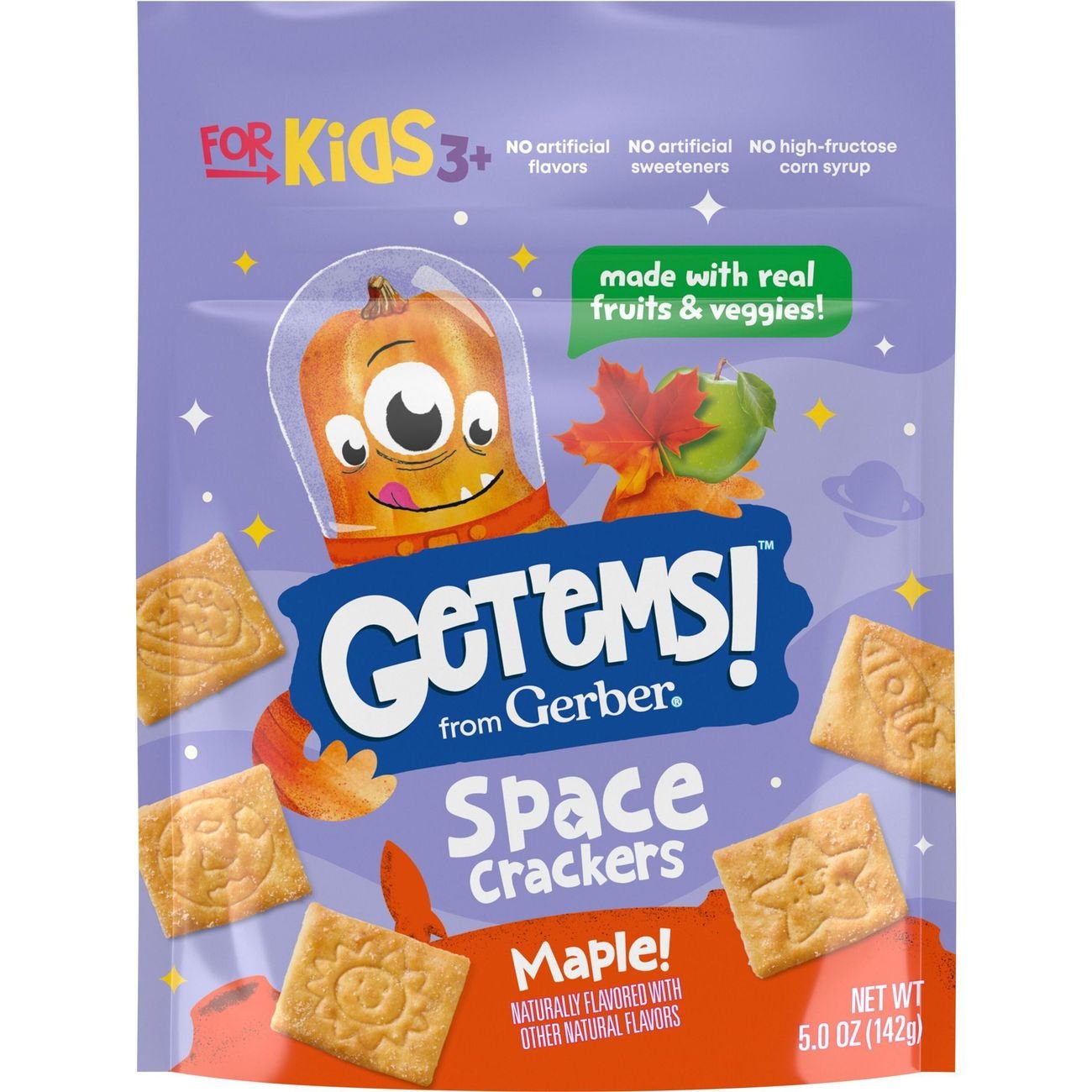 Get'ems! Space Crackers - Maple - Shop Toddler food at H-E-B