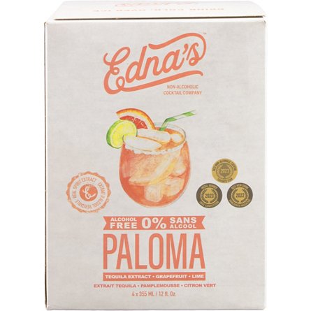 Edna's Non-Alcoholic Paloma Cocktails 4 pk Cans, 12 oz | Central Market ...