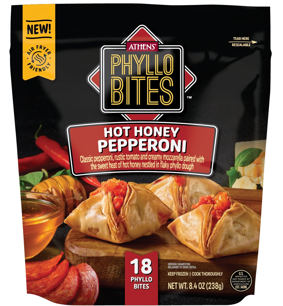 Athens Phyllo Bites Hot Honey Pepperoni - Shop Appetizers at H-E-B