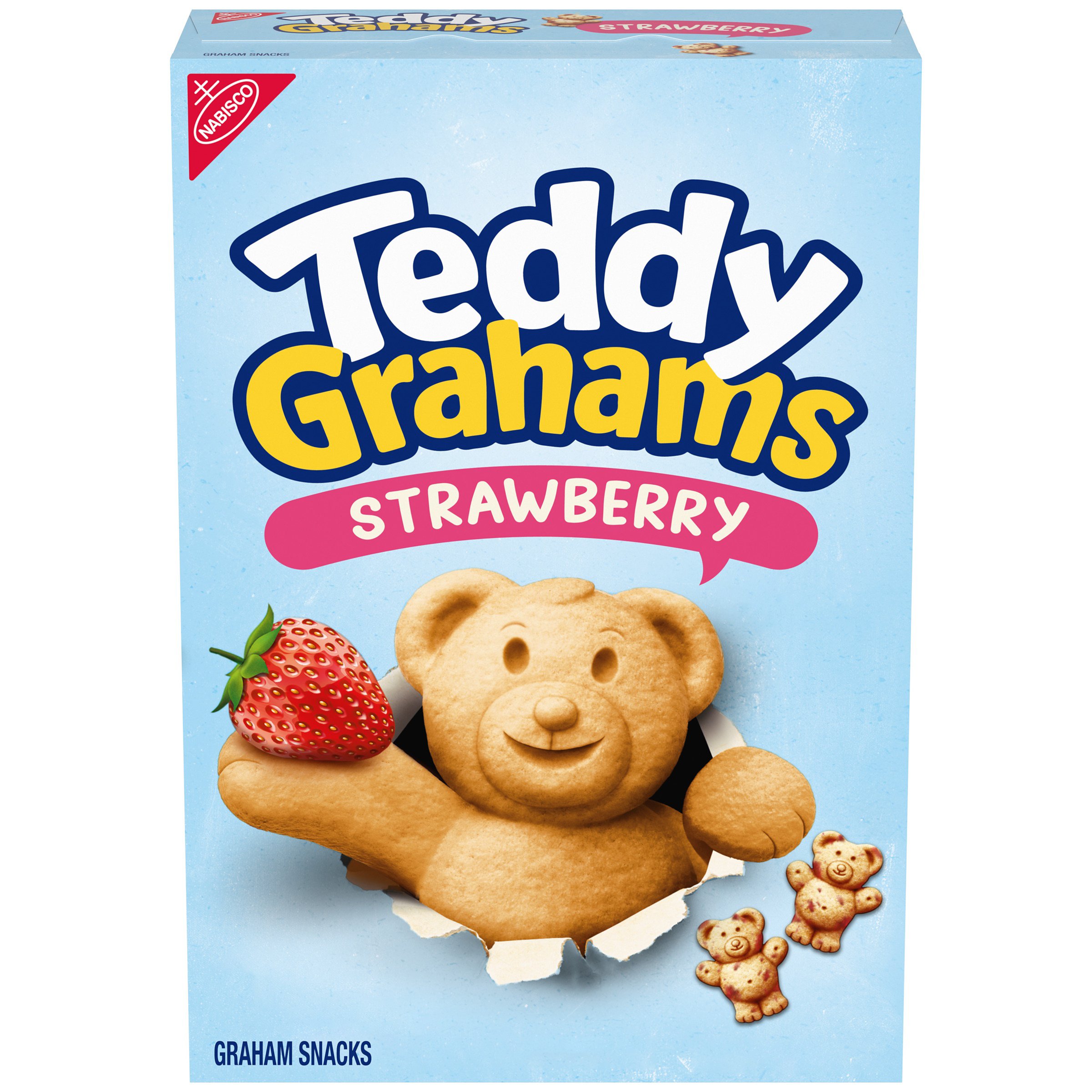 Teddy Grahams Strawberry Graham Snacks - Shop Cookies at H-E-B