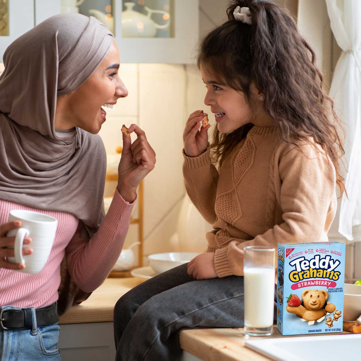 Teddy Grahams Strawberry Graham Snacks - Shop Cookies at H-E-B