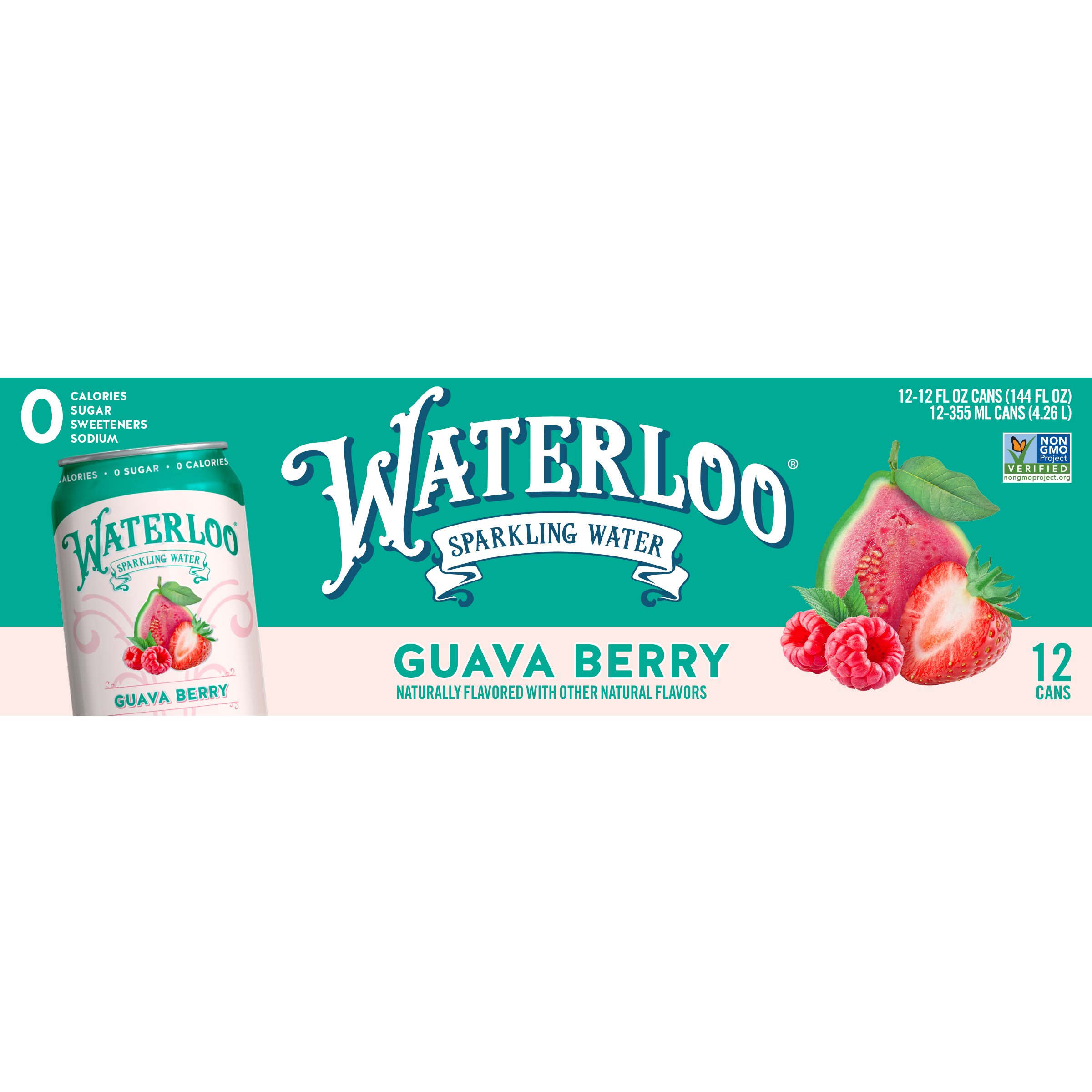 Waterloo Sparkling Water Guava Berry - Shop Water at H-E-B