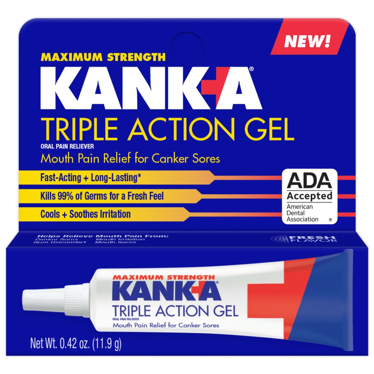 Kanka Triple Action Canker Sores & Oral Pain Relief Gel - Shop Oral pain relief at H-E-B