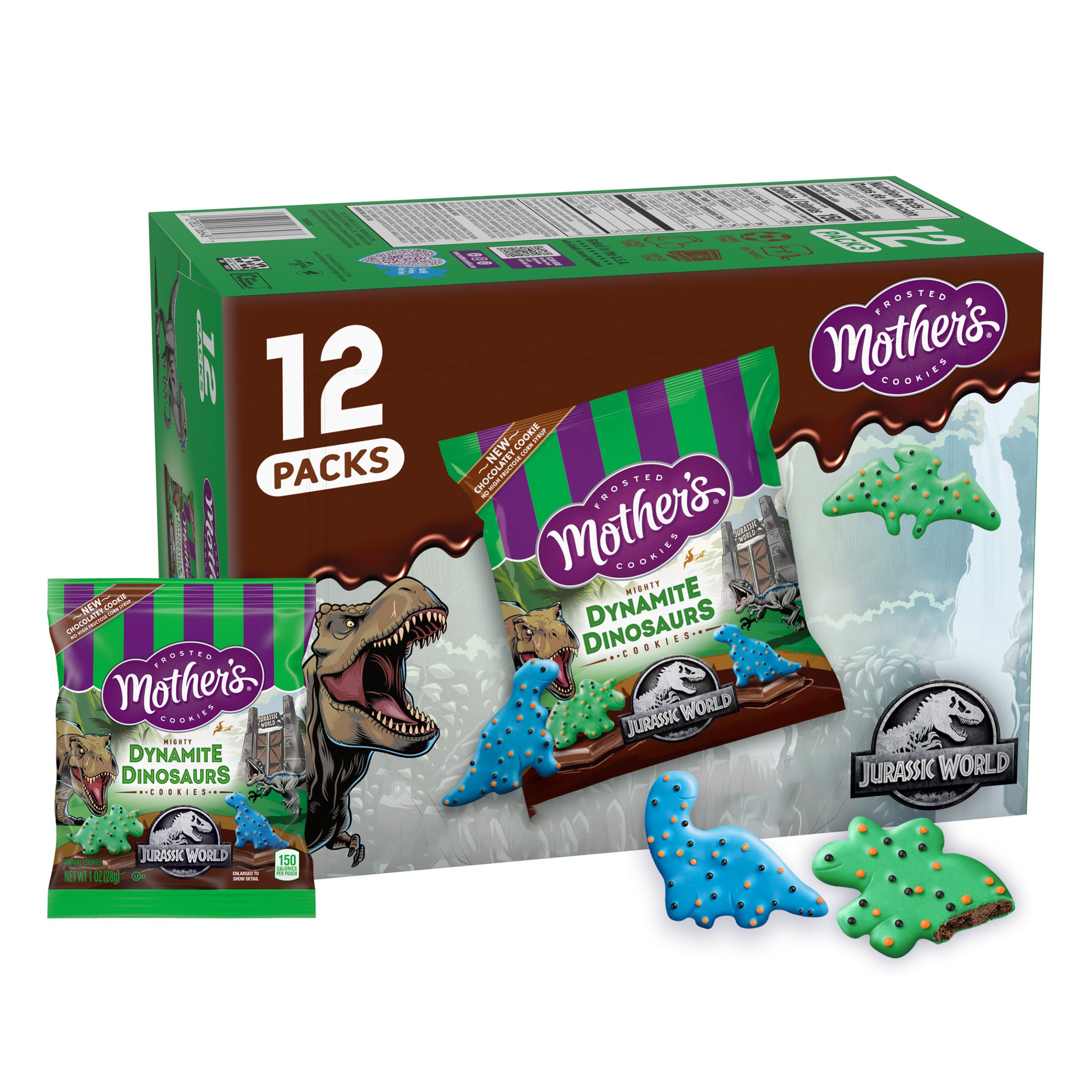 Mother's Jurassic World Dynamite Dinosaurs Cookies 1 oz Bags - Shop ...
