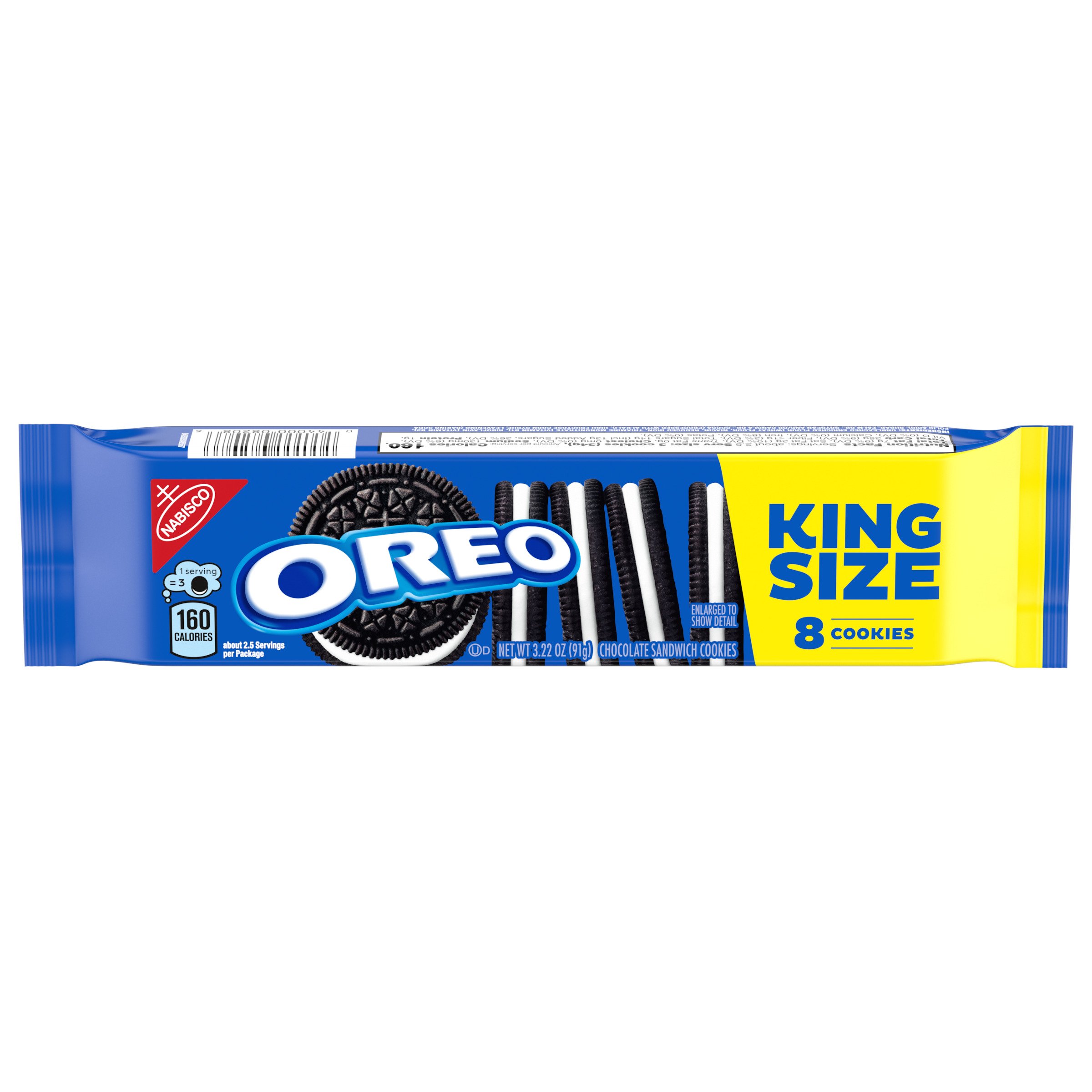 OREO Chocolate Sandwich Cookies - King Size - Shop Cookies at H-E-B