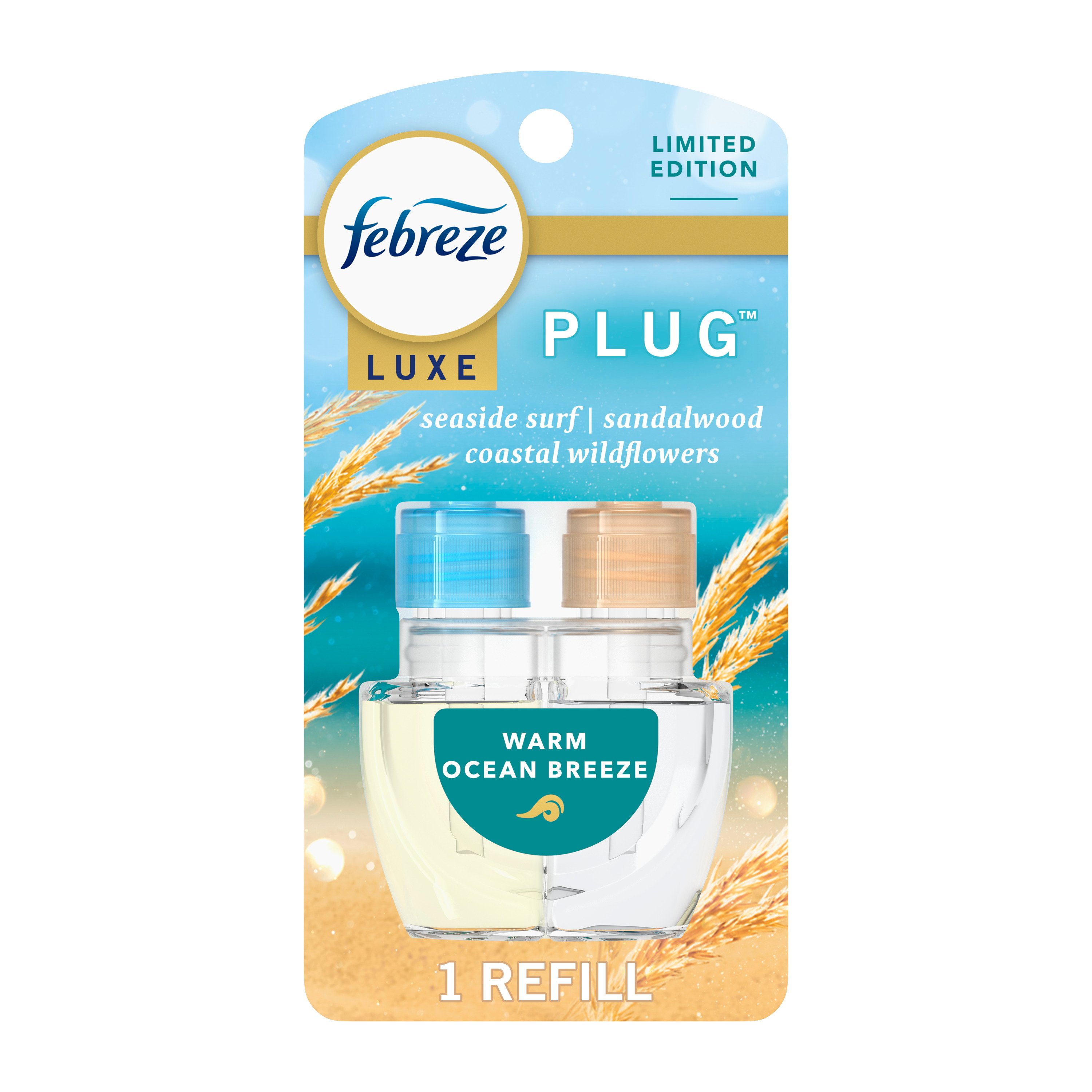 Febreze Plug In Air Freshener Odor-Fighting Scented Oil Refill - Warm Ocean Breeze - Shop Air ...