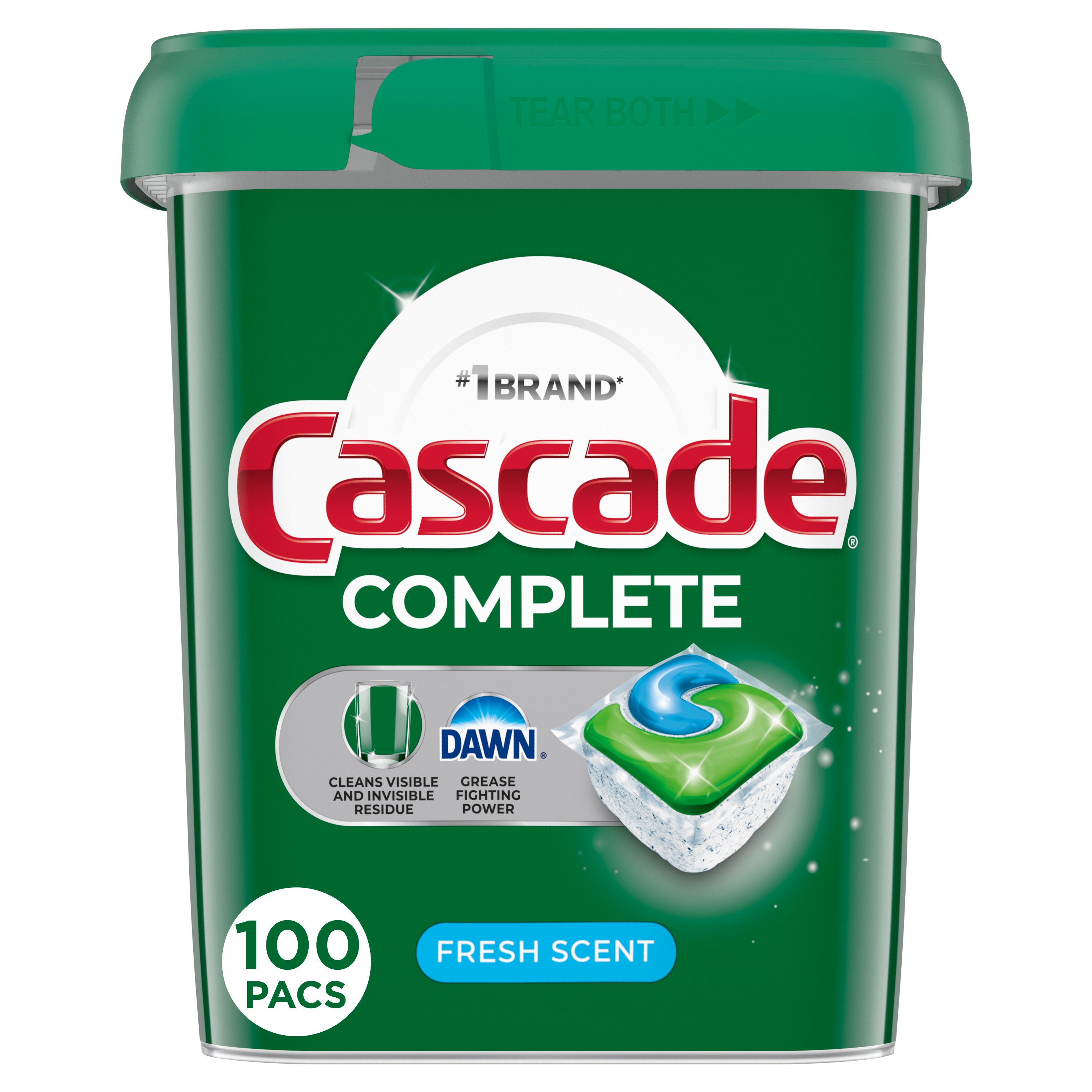 Cascade Complete Dishwasher Pods, Fresh Scent - Shop Dish soap ...