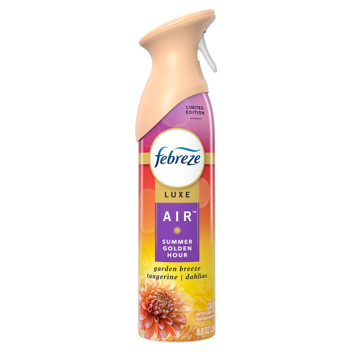 Febreze Luxe Air Freshener Odor-Fighting Room Spray - Summer Golden ...