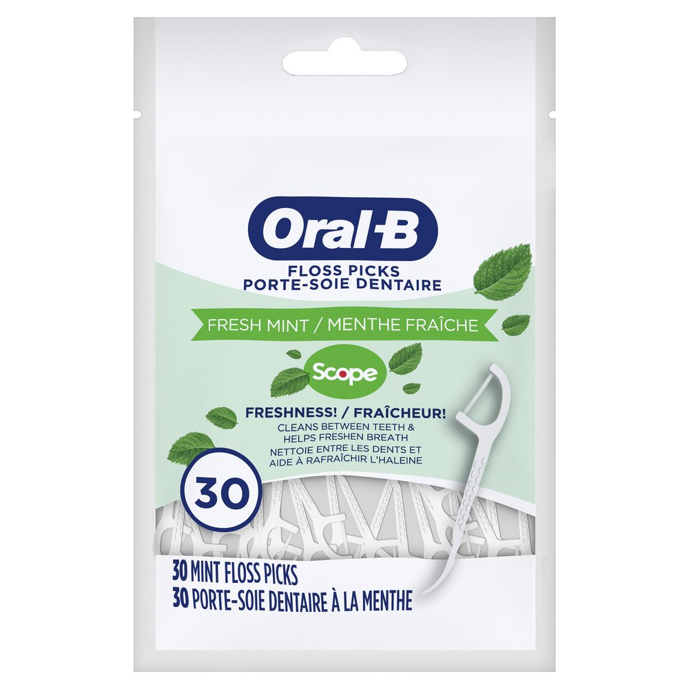 Oral-B Travel Size Pack Floss Picks - Scope Fresh Mint - Shop Floss at ...