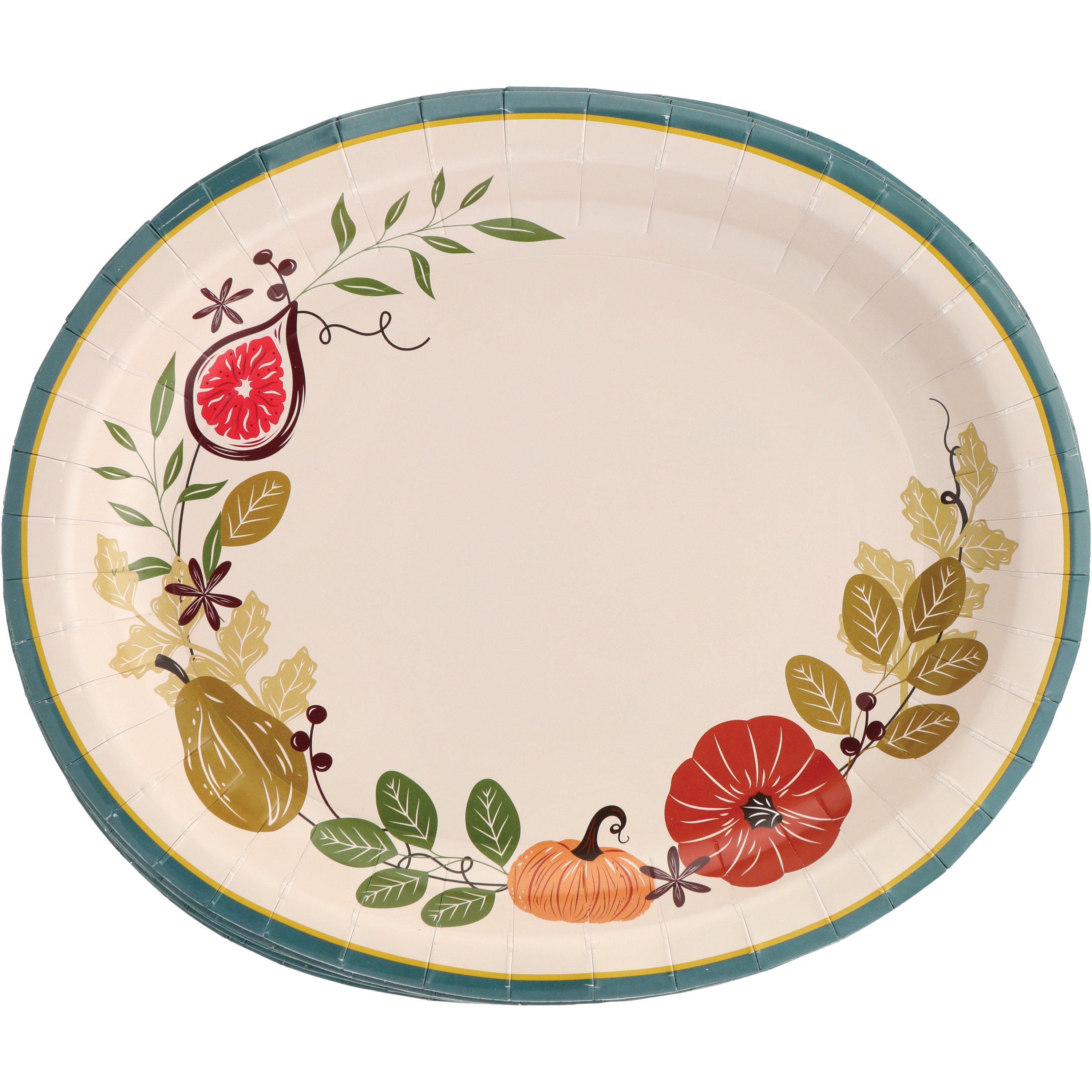 Destination Holiday Fall Oval Paper Plates - Shop Seasonal decor at H-E-B