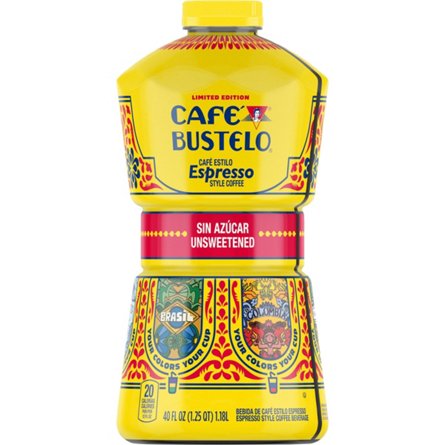Cafe Bustelo Unsweetened Espresso Style Iced Coffee Game Day Limited ...