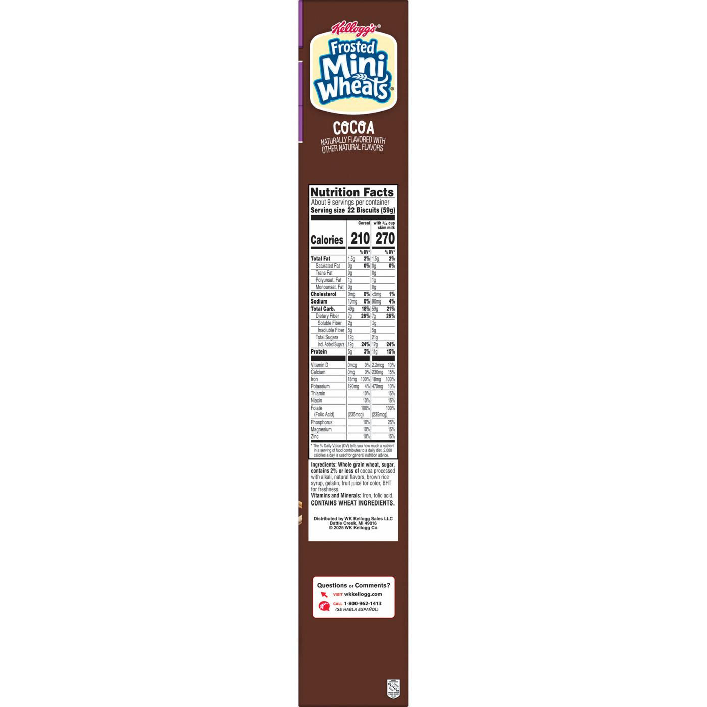 Kellogg's Frosted Mini Wheats Cocoa Cereal - Family Size - Shop Cereal ...