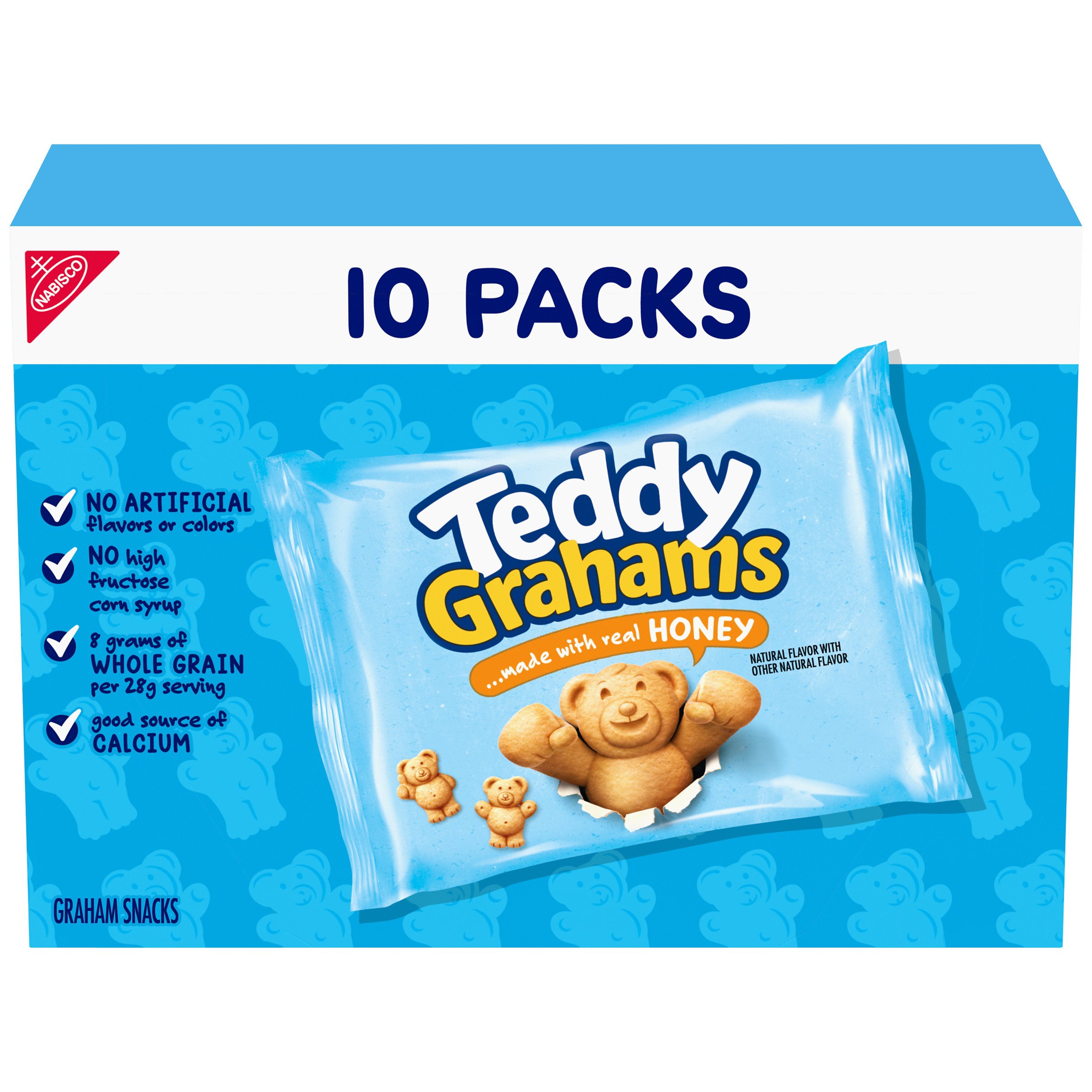 Teddy Grahams Honey Graham Snacks Multipack 1 oz Bags - Shop Cookies at ...