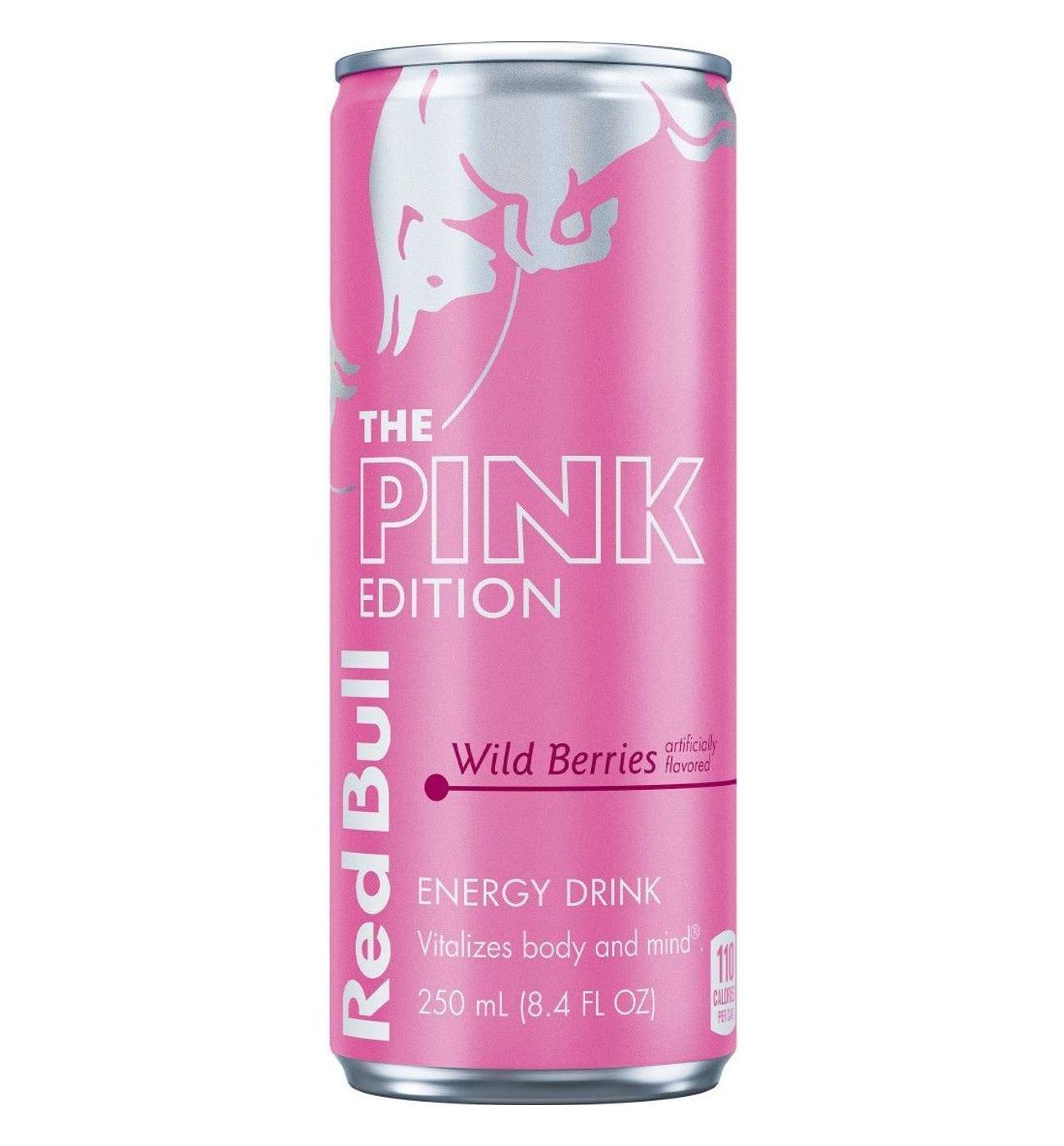 Red Bull Pink Edition Energy Drink - Wild Berries - Shop Sports ...
