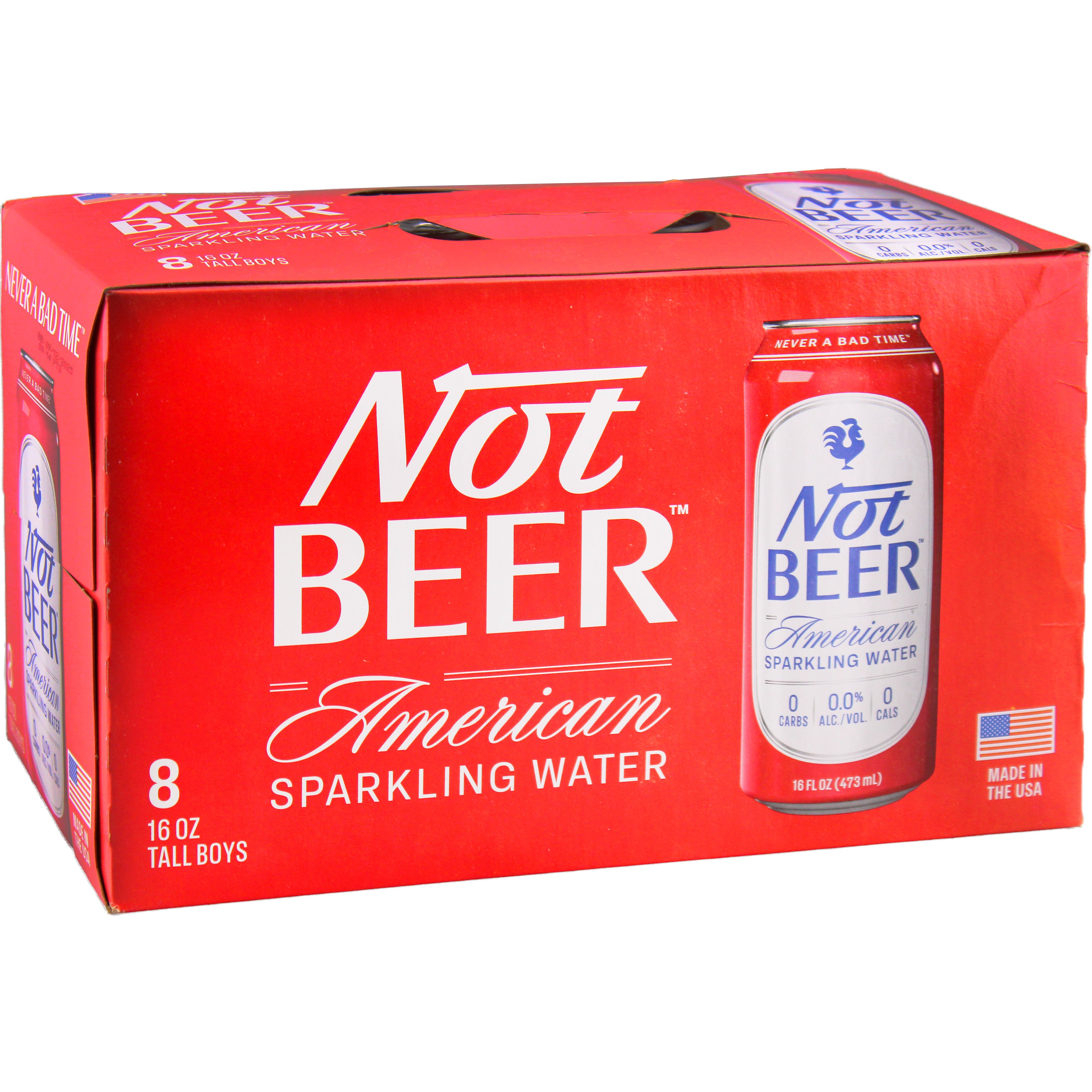 Not Beer Original American Sparkling Water 16 oz Cans, 8 pk | Central ...