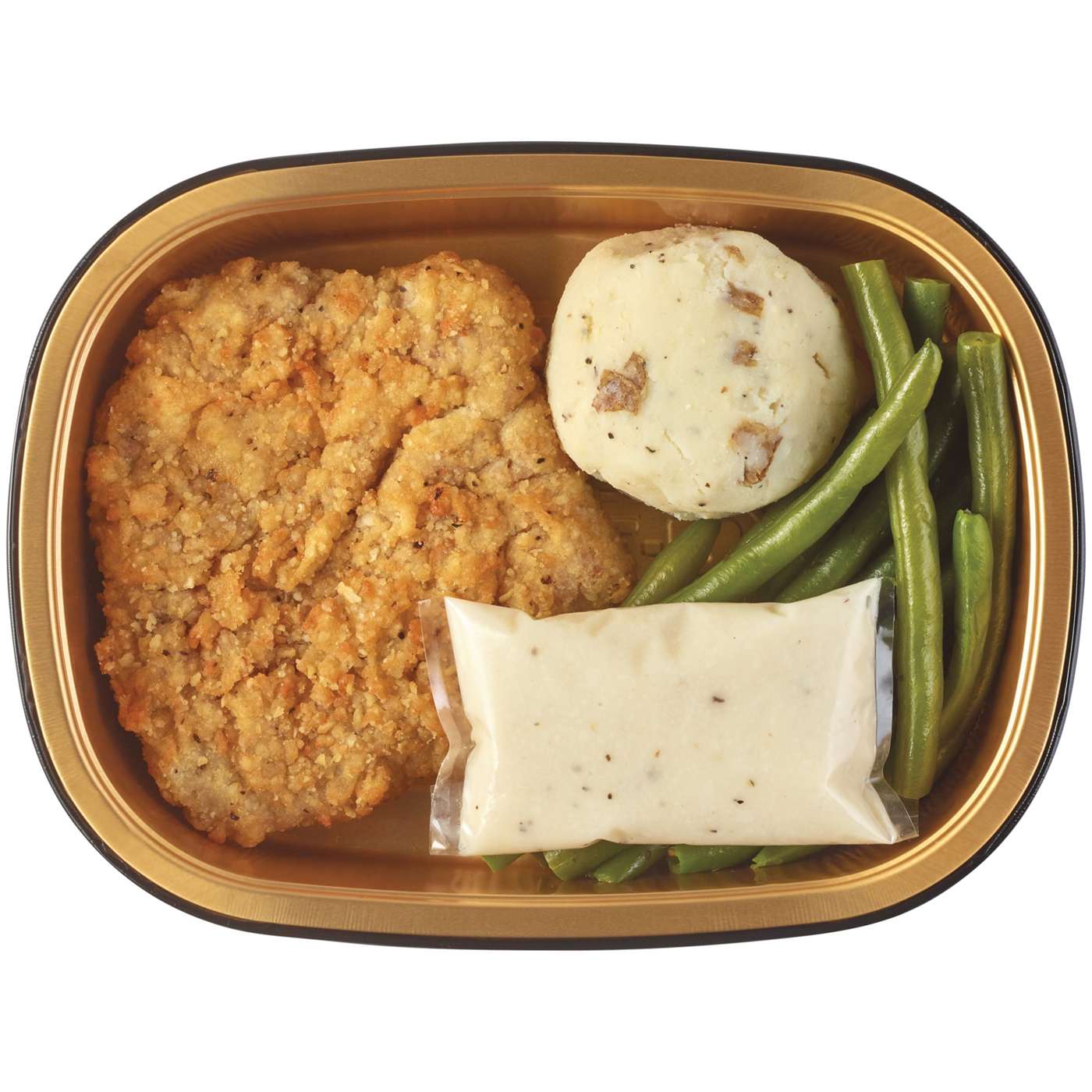 Meal Simple by H-E-B Chicken Fried Steak Meal Mashed Potatoes & Green ...