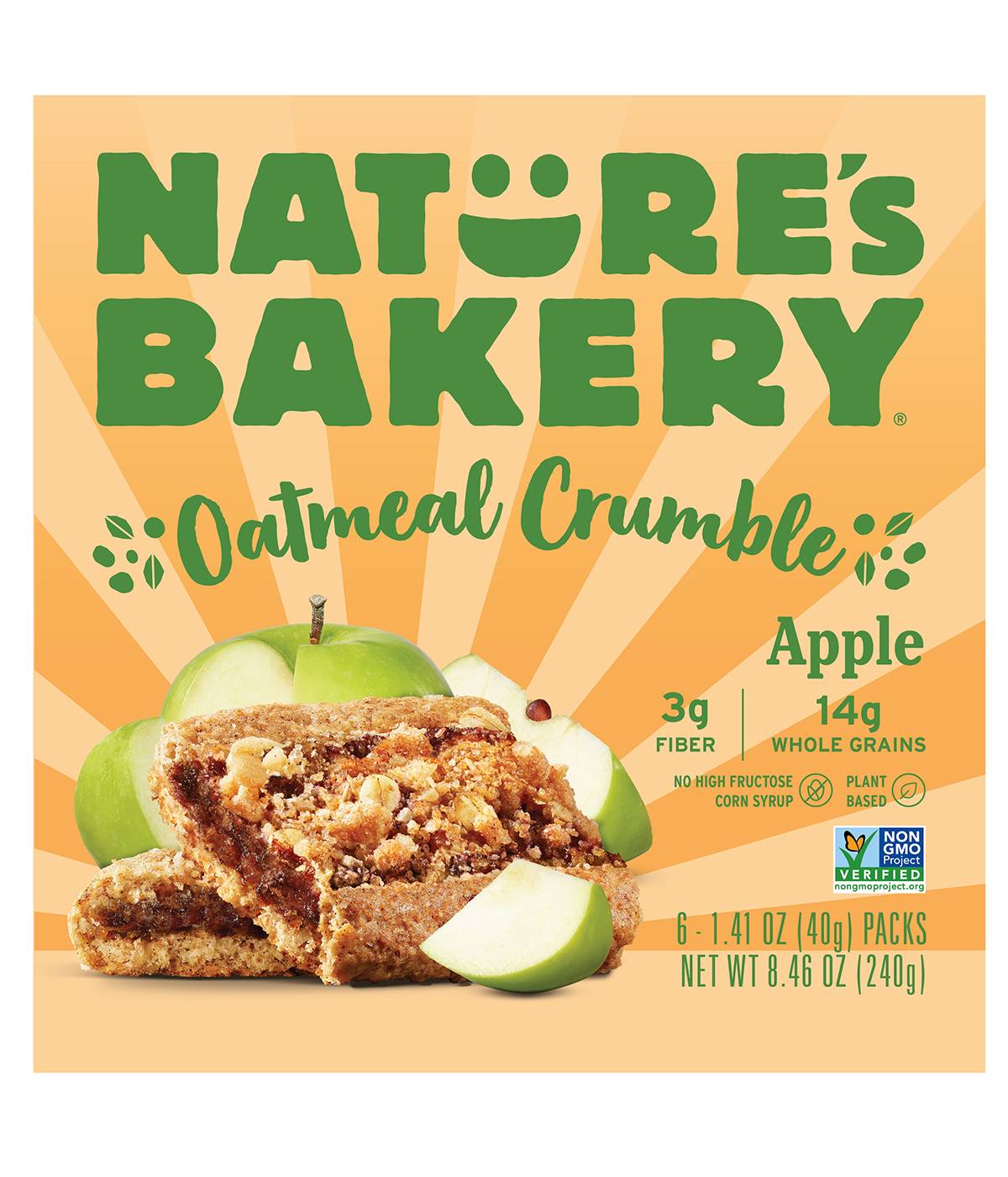 Nature's Bakery Oatmeal Crumble Apple Bars - Shop Granola & snack bars ...