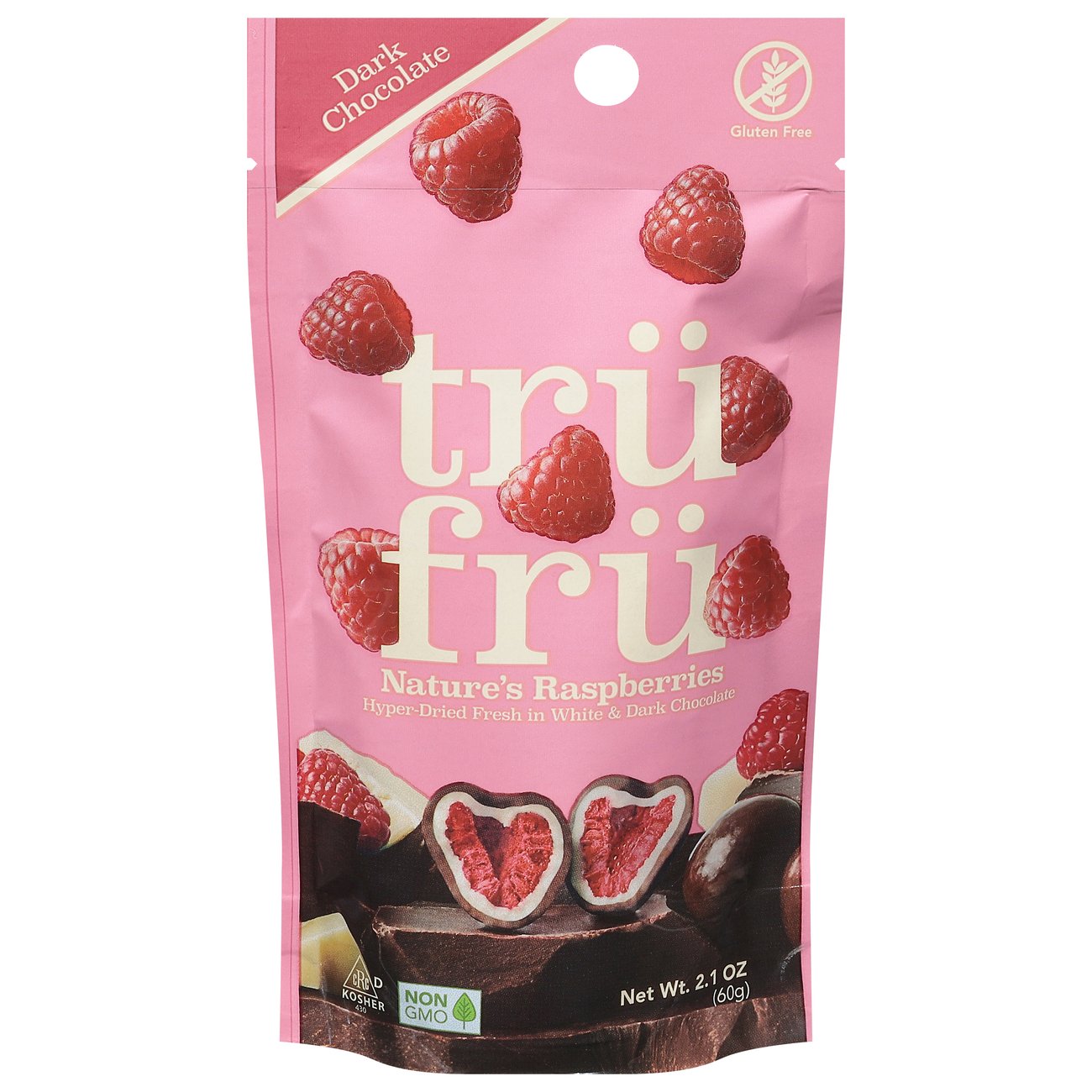 Tru Fru Freeze-Dried Raspberries - White & Dark Chocolate - Shop Candy ...