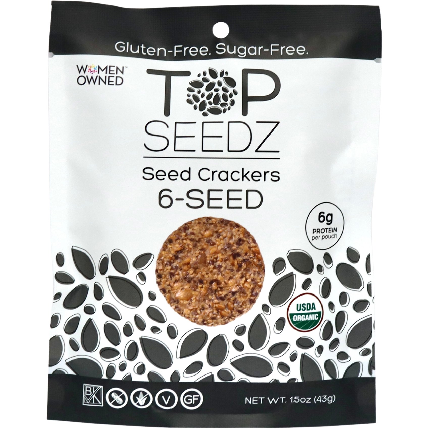 Top Seedz 6-Seed Crackers, 1.5 oz | Central Market - Really Into Food