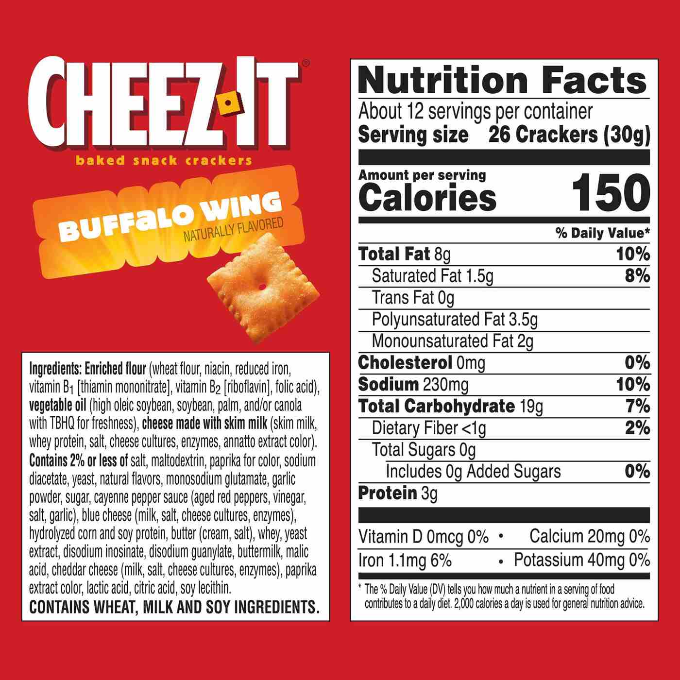 Cheez-It Buffalo Wing Crackers - Shop Crackers & breadsticks at H-E-B