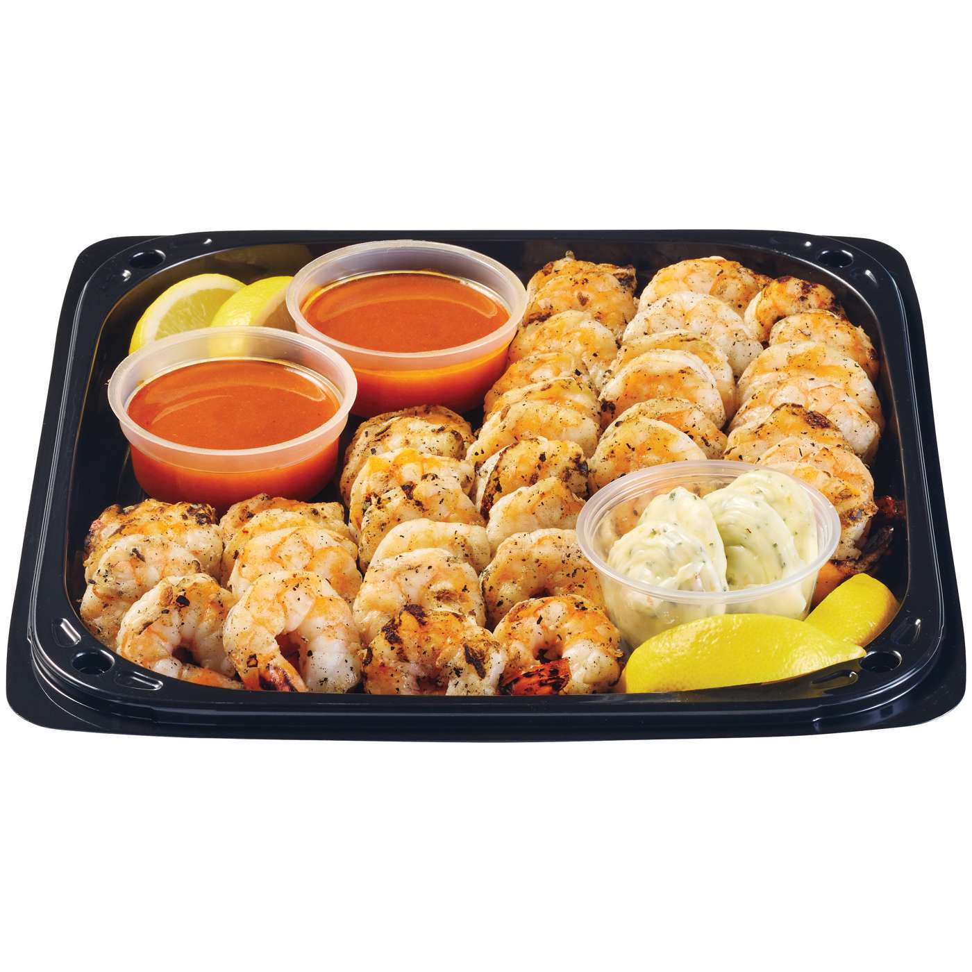 H-E-B Grilled Shrimp Party Tray With Buffalo Sauce - Shop Shrimp ...