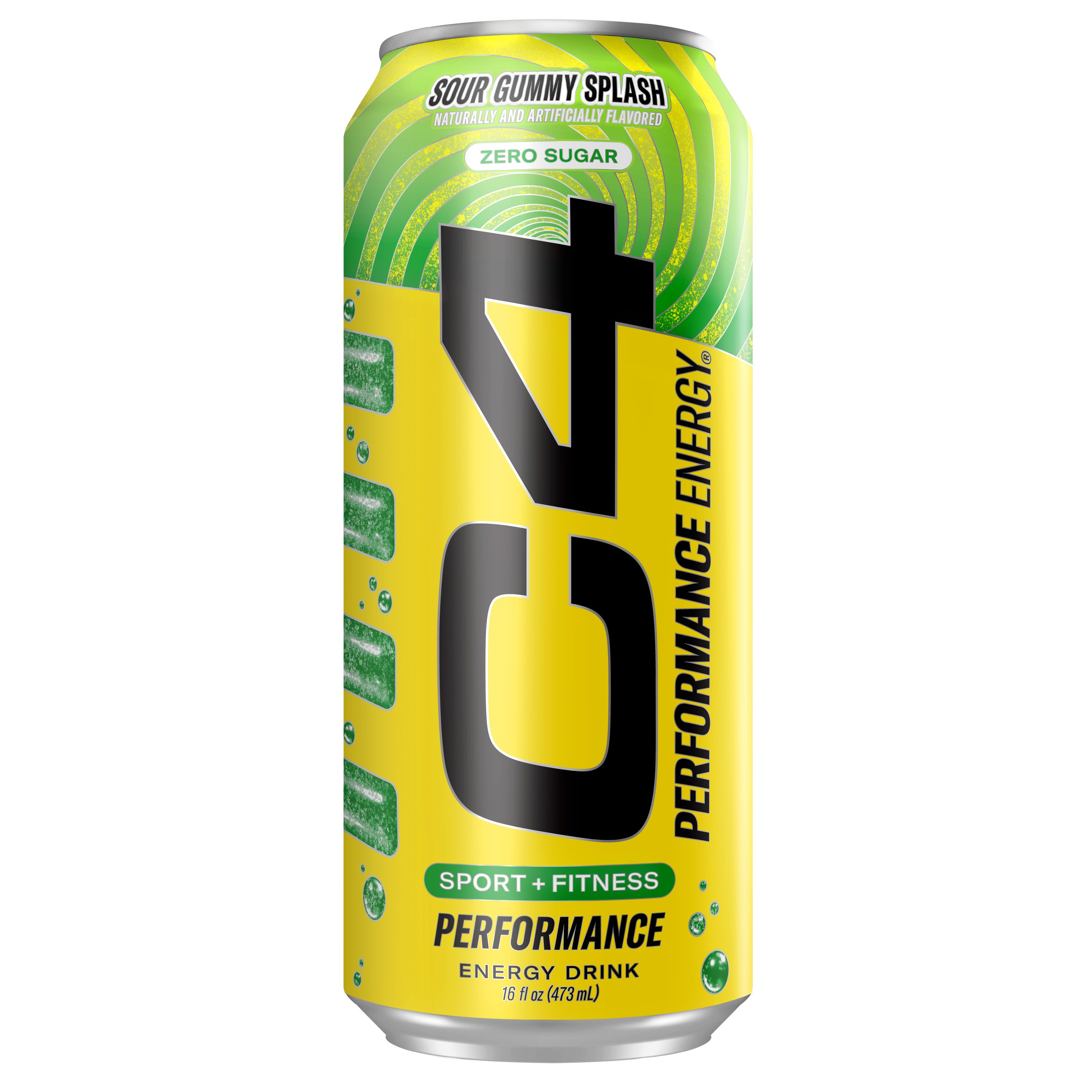 C4 Performance Zero Sugar Energy Drink - Sour Gummy Splash - Shop ...