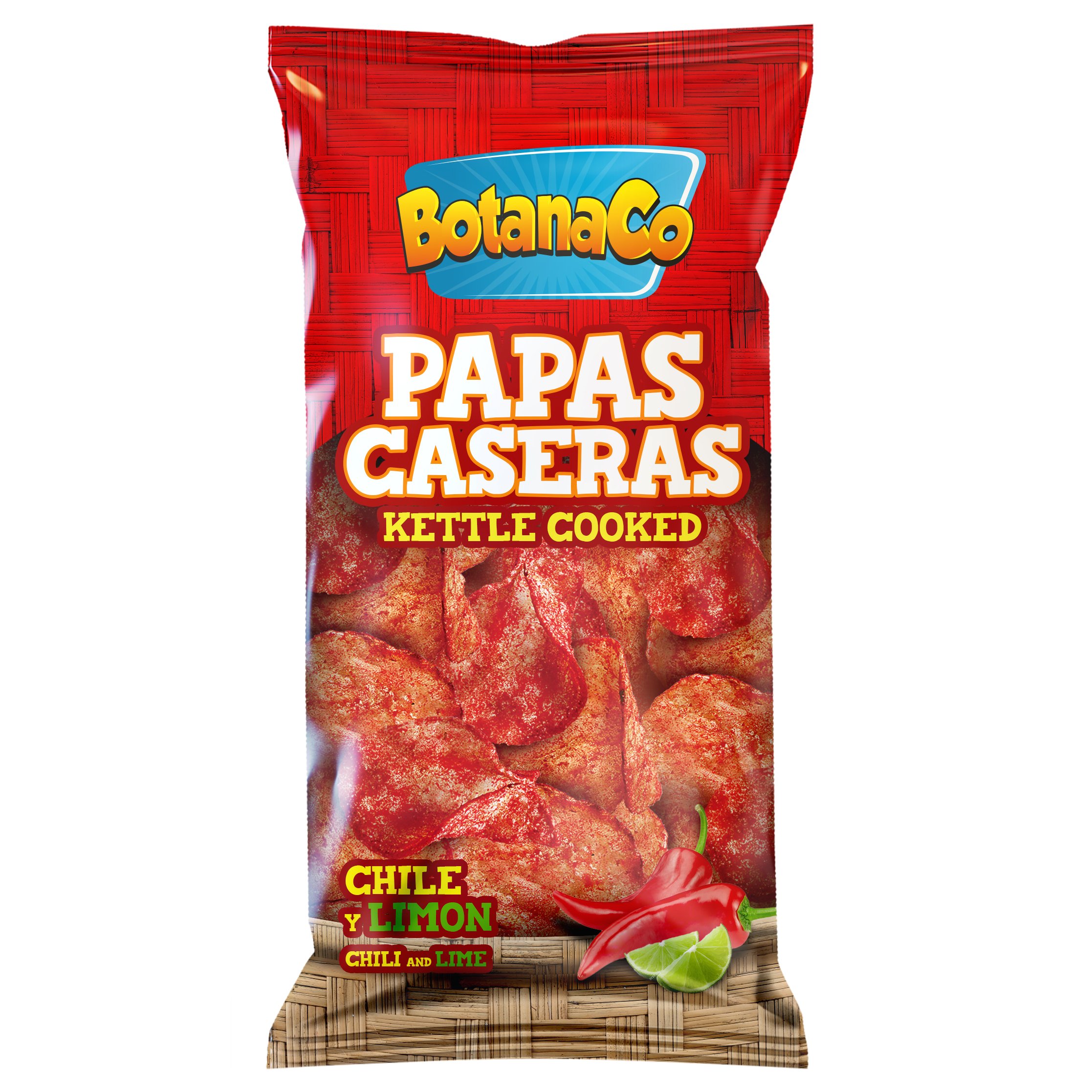 BotanoCo Papas Caseras Kettle Cooked Potato Chips - Chile & Lime - Shop ...