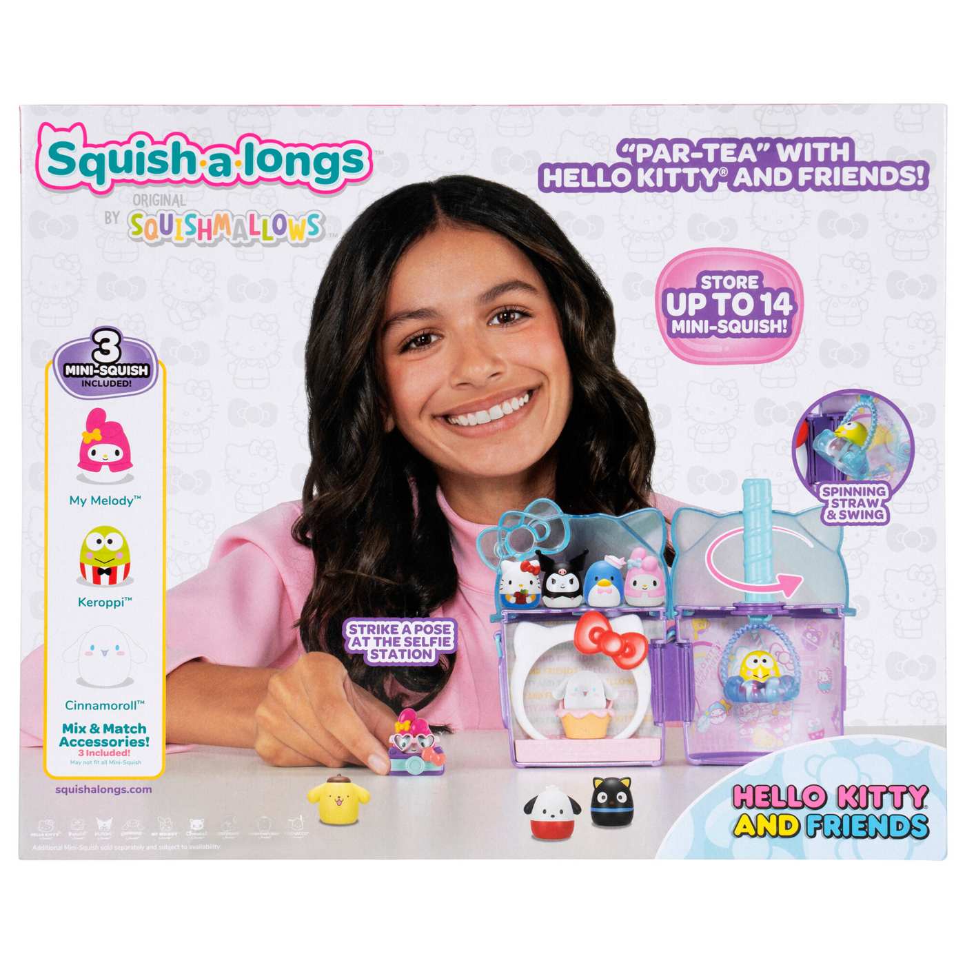Squishmallows Squish-a-Longs Hello Kitty & Friends Boba Playset - Shop ...