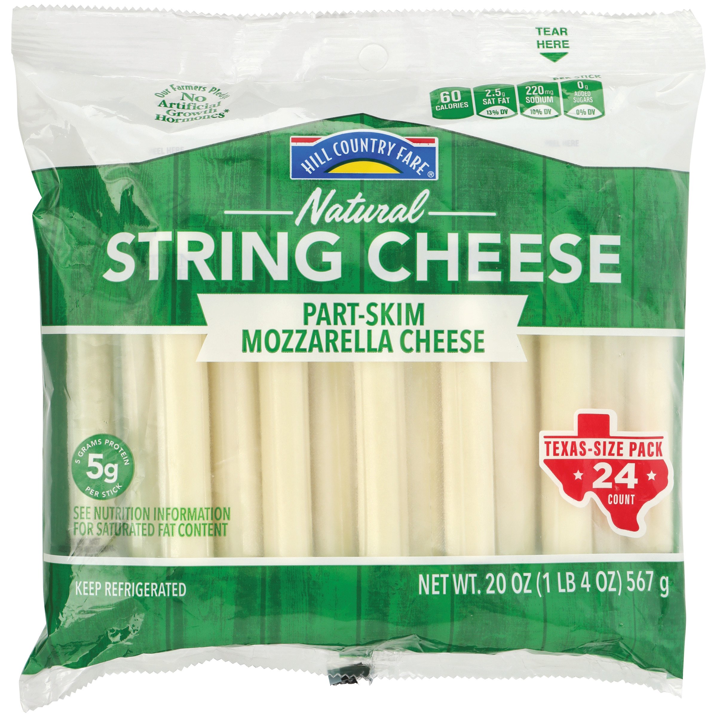 Hill Country Fare Mozzarella String Cheese - Shop Cheese at H-E-B