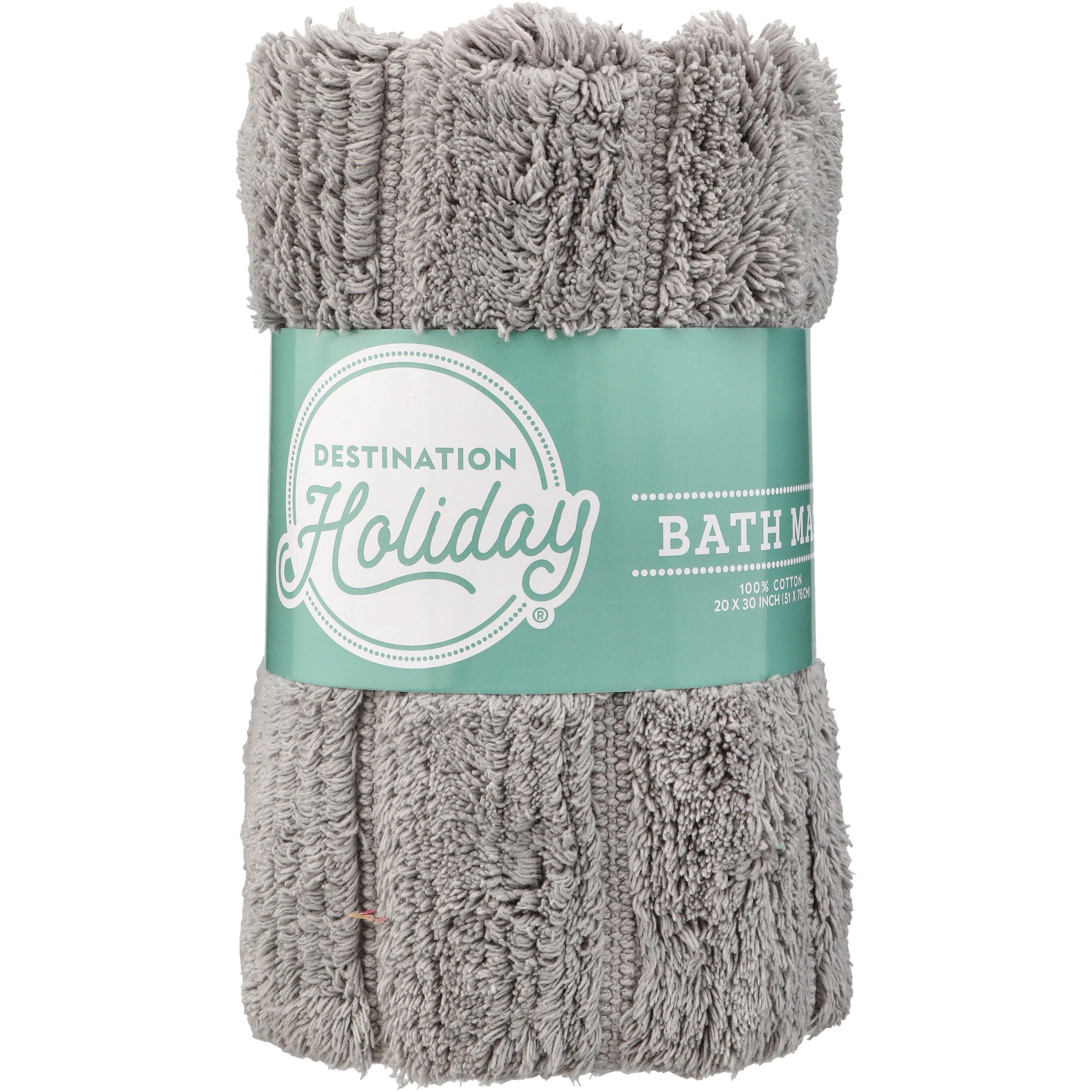 Destination Holiday Channeled Bath Mat - Gray - Shop Seasonal decor at ...