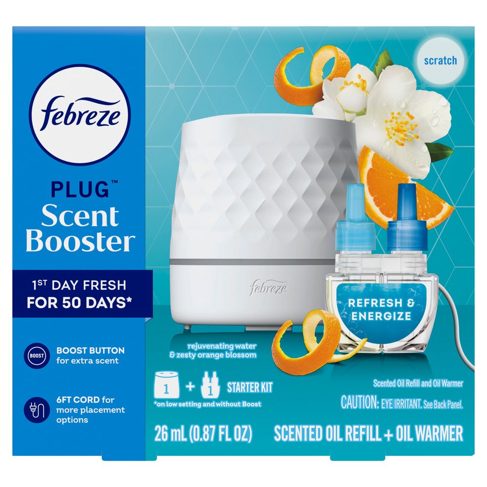 Febreze Plug Scent Booster Starter Kit - Orange Blossom - Shop Air ...