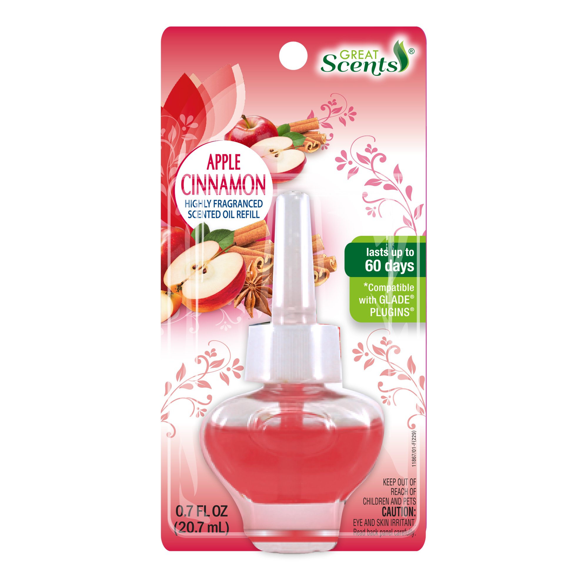 Great Scents Scented Oil Plug In Refill - Apple Cinnamon - Shop Scented ...