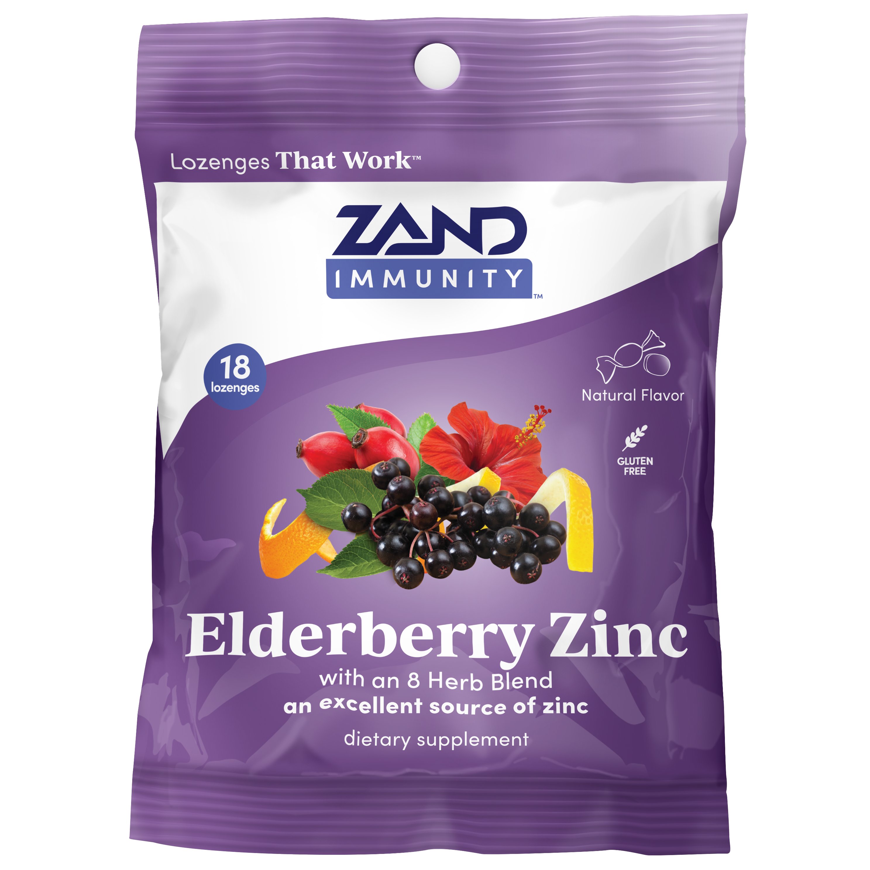 Zand Elderberry Zinc Lozenges, 18 ct | Central Market - Really Into Food