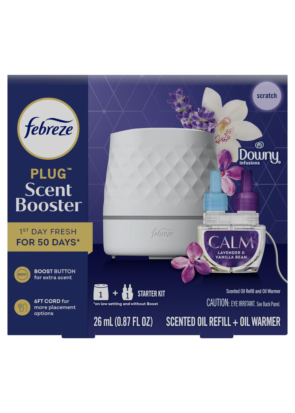 Febreze Plug Scent Booster Starter Kit - Downy Calm - Shop Air ...