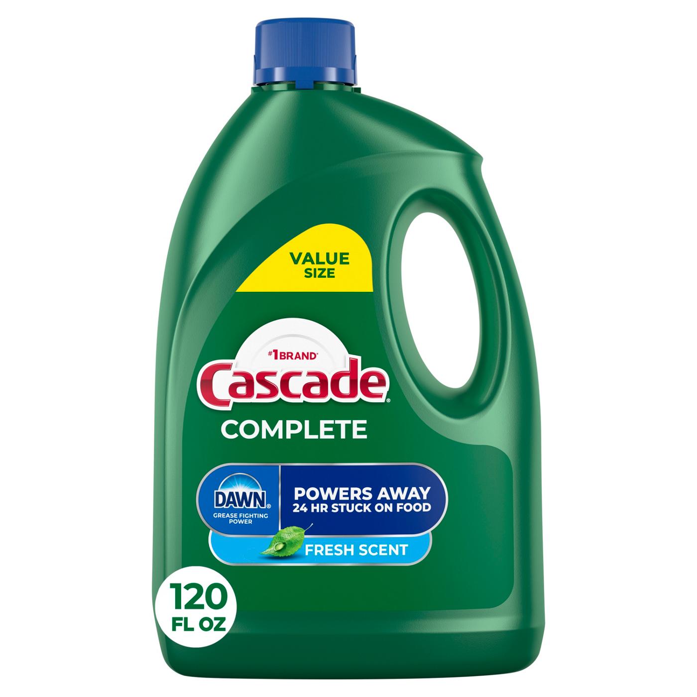 Cascade Complete Dishwasher Detergent Liquid Gel, Fresh Scent - Shop ...