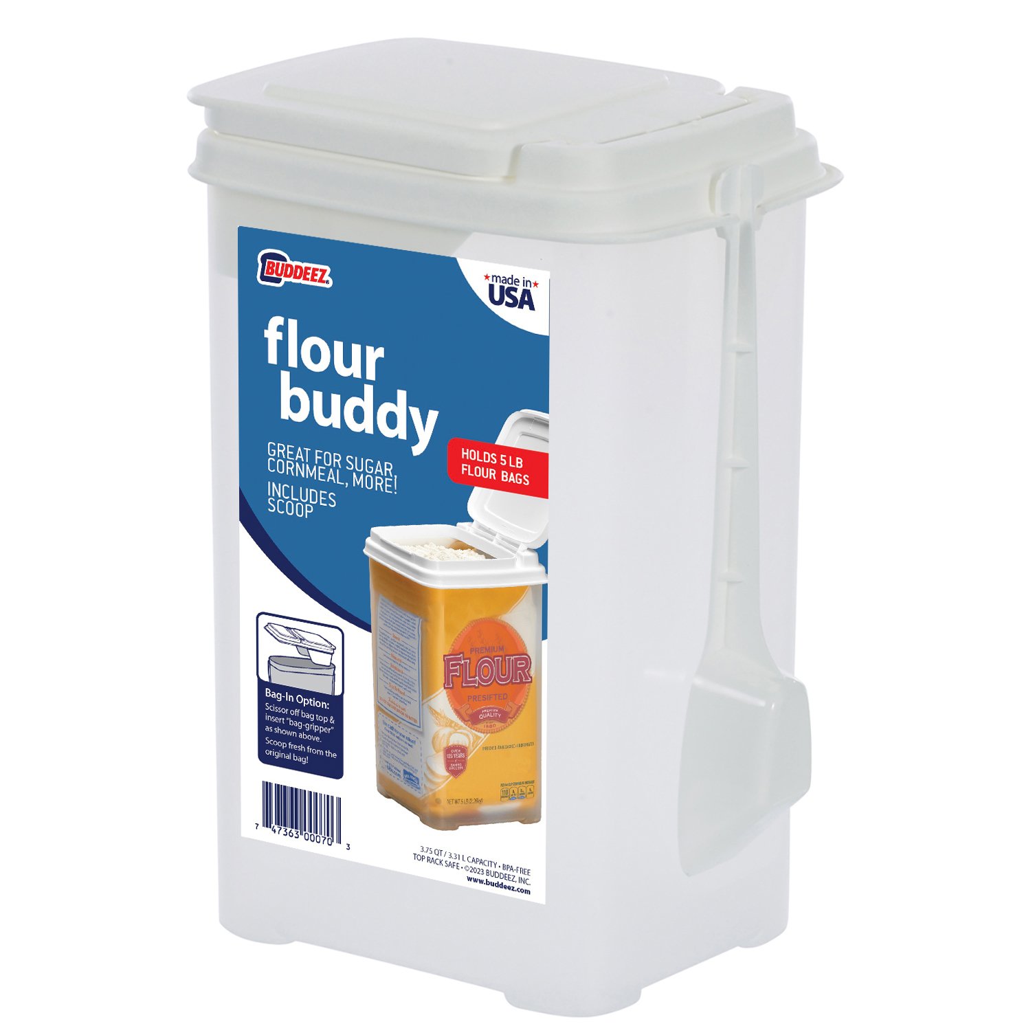 BUDDEEZ Flour Buddy All Purpose Dispenser - Shop Food storage at H-E-B