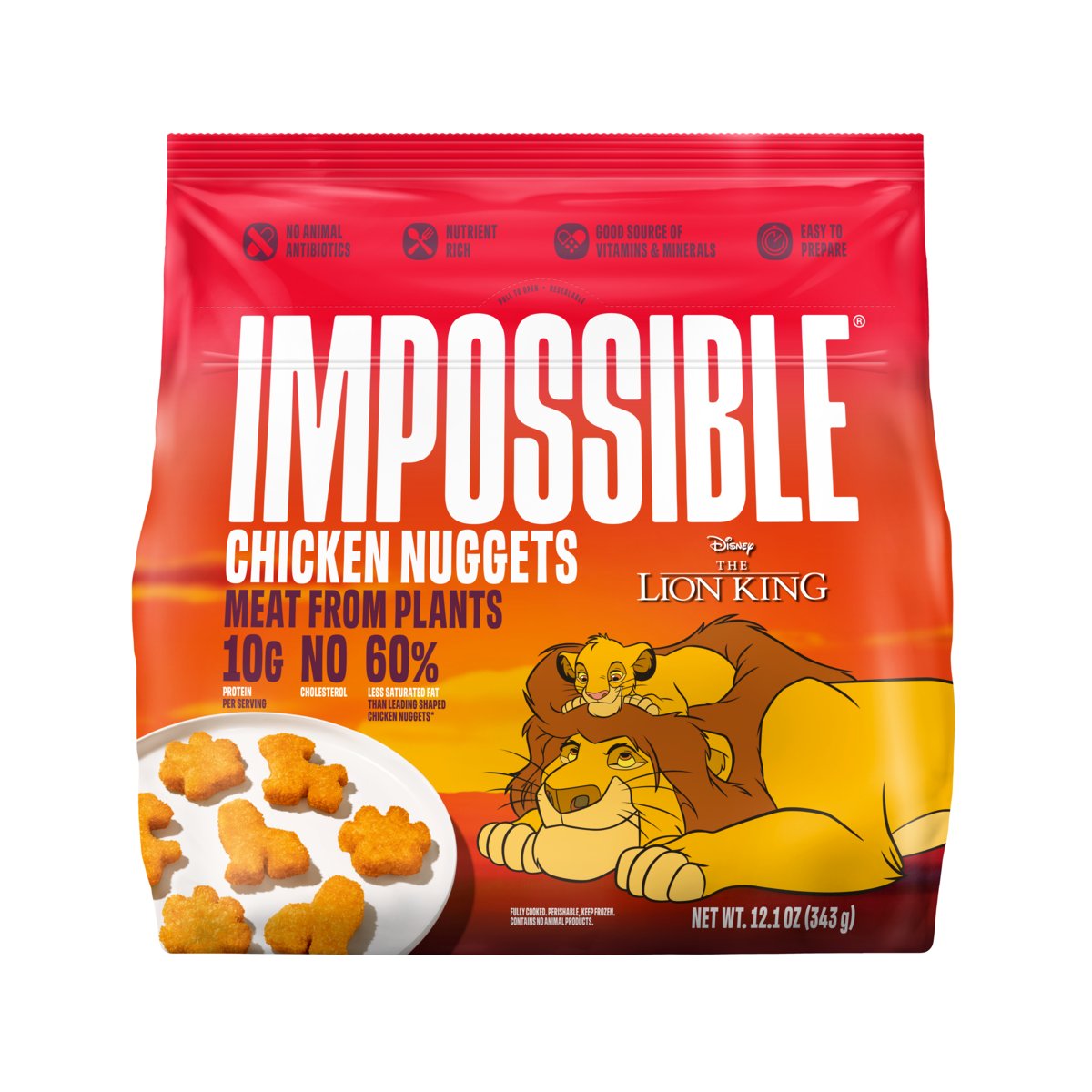 Impossible Frozen Lion King Chicken Nuggets Meat from Plants - Shop ...