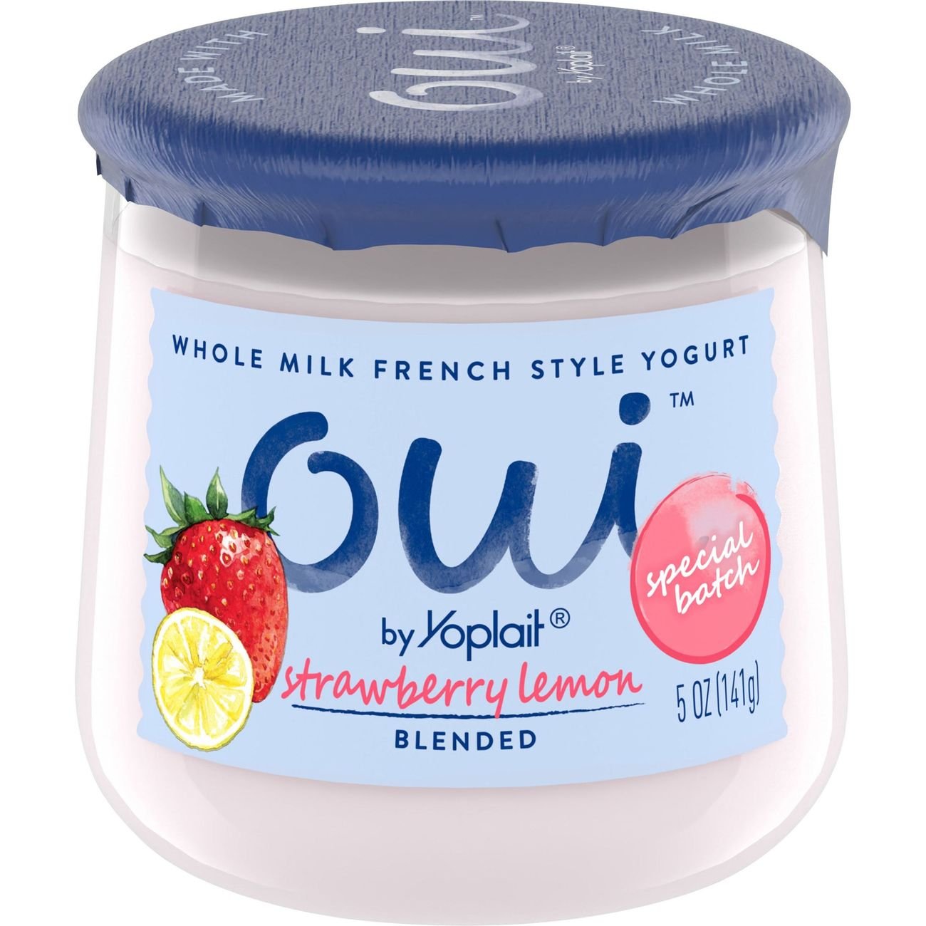 Yoplait Oui Strawberry Lemon French Style Yogurt - Shop Yogurt at H-E-B