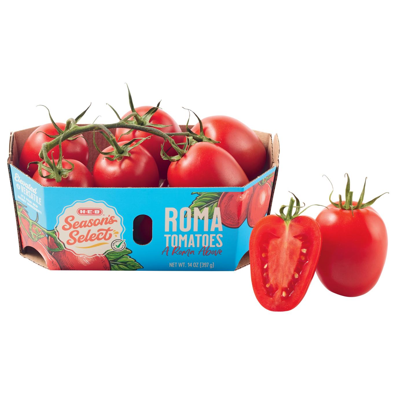 H-E-B Season's Select Fresh Roma Tomatoes - Shop Tomatoes at H-E-B