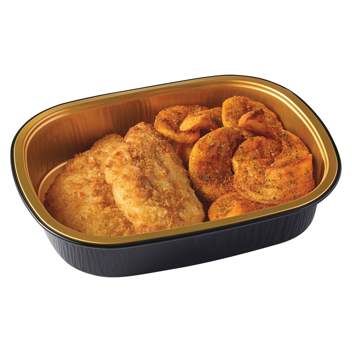 Meal Simple by H-E-B Panko Crusted Pollock & Thick Potato Curls - Shop ...