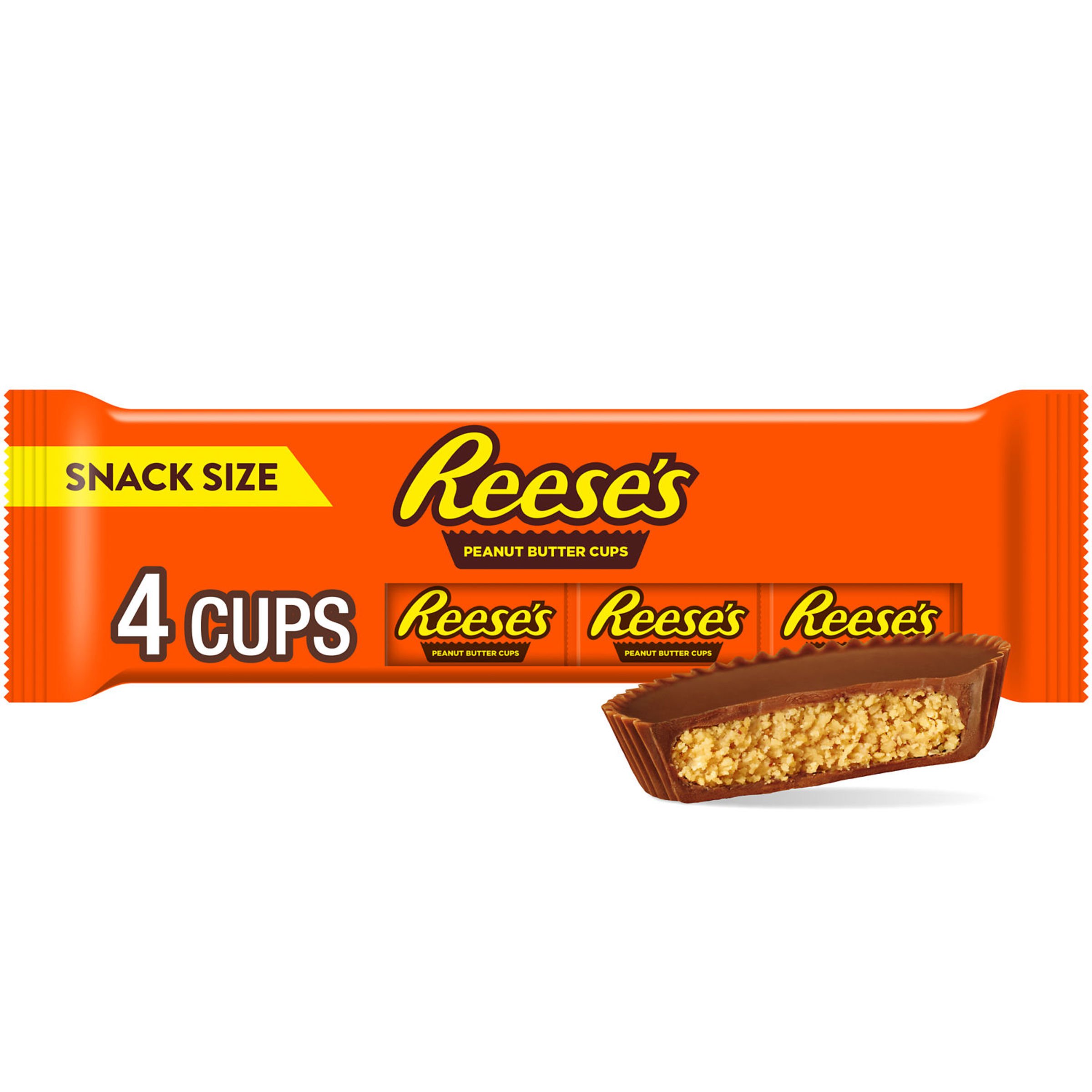 Reese's Milk Chocolate Snack Size Peanut Butter Cups, 4 pk - Shop Candy ...