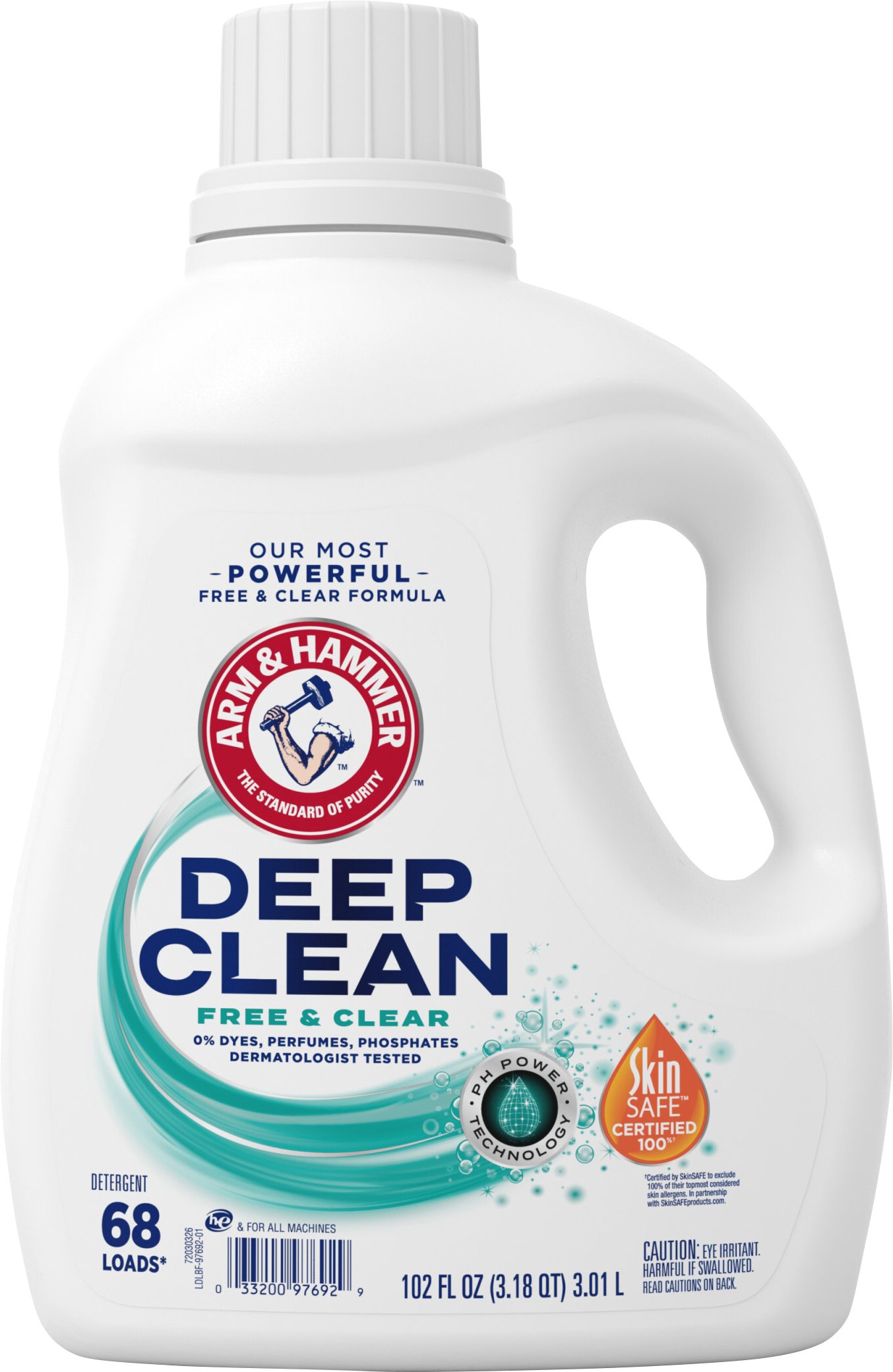 Arm & Hammer Deep Clean Free & Clear, 68 Load - Shop Detergent at H-E-B