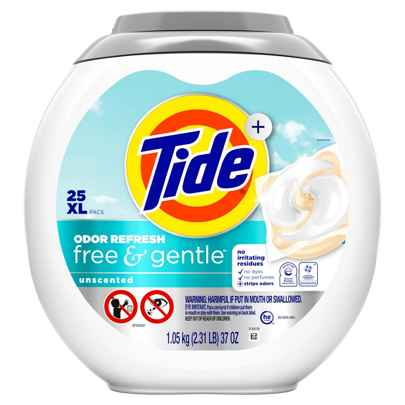 Tide Power Pods Odor Refresh Free & Gentle XL Laundry Detergent Pacs - Shop Detergent at H-E-B