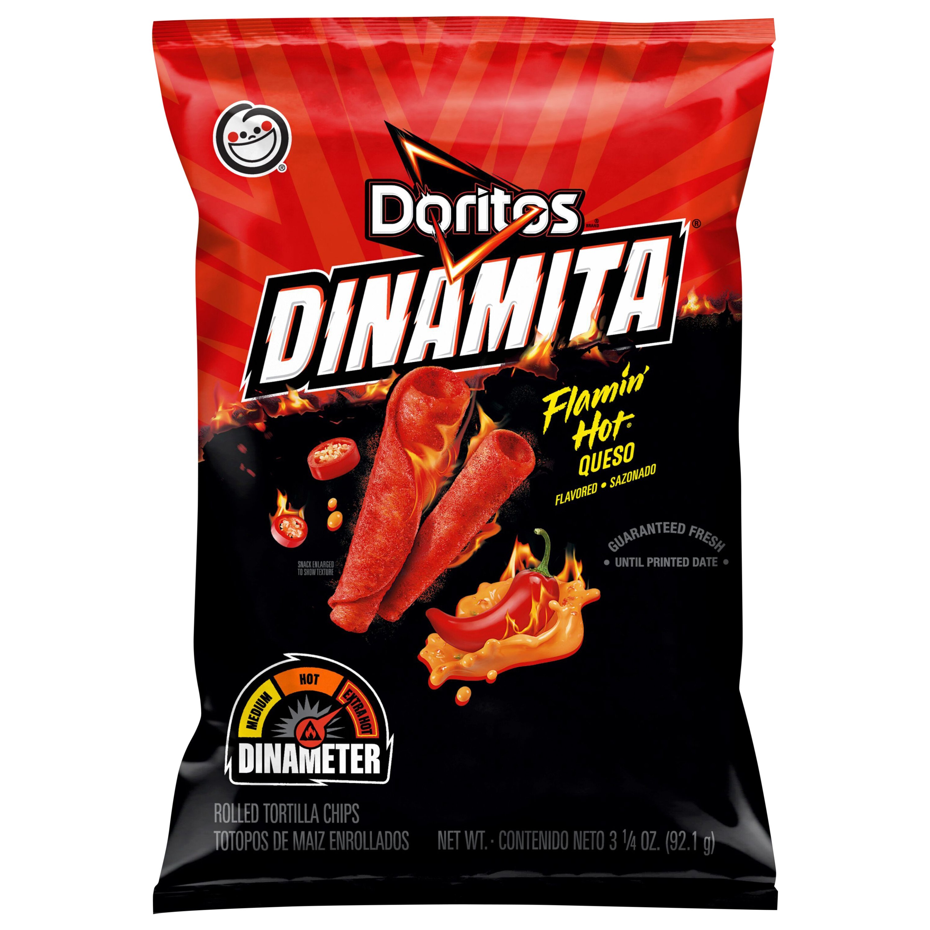 Doritos Dinamita Flamin' Hot Queso Rolled Tortilla Chips - Shop Chips ...